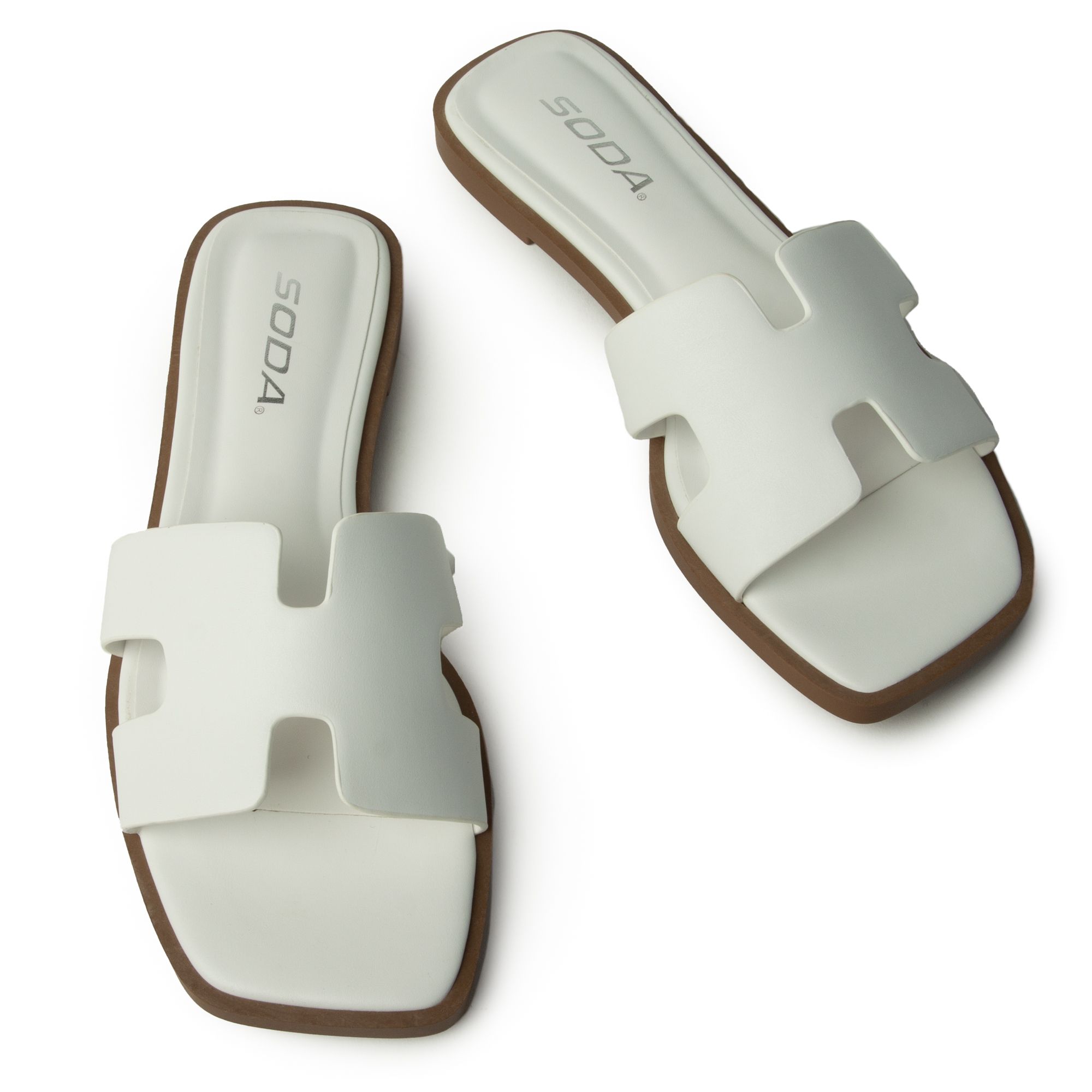 FORTUNE DYNAMICS Knit Flat Sandal FD KNIT-S-WHT - Shiekh