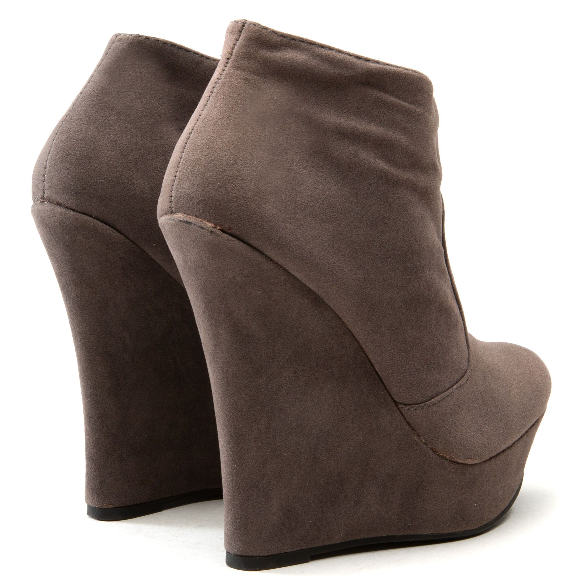 SHIEKH AMPM Platform Ankle Bootie AMPM/GREY - Shiekh