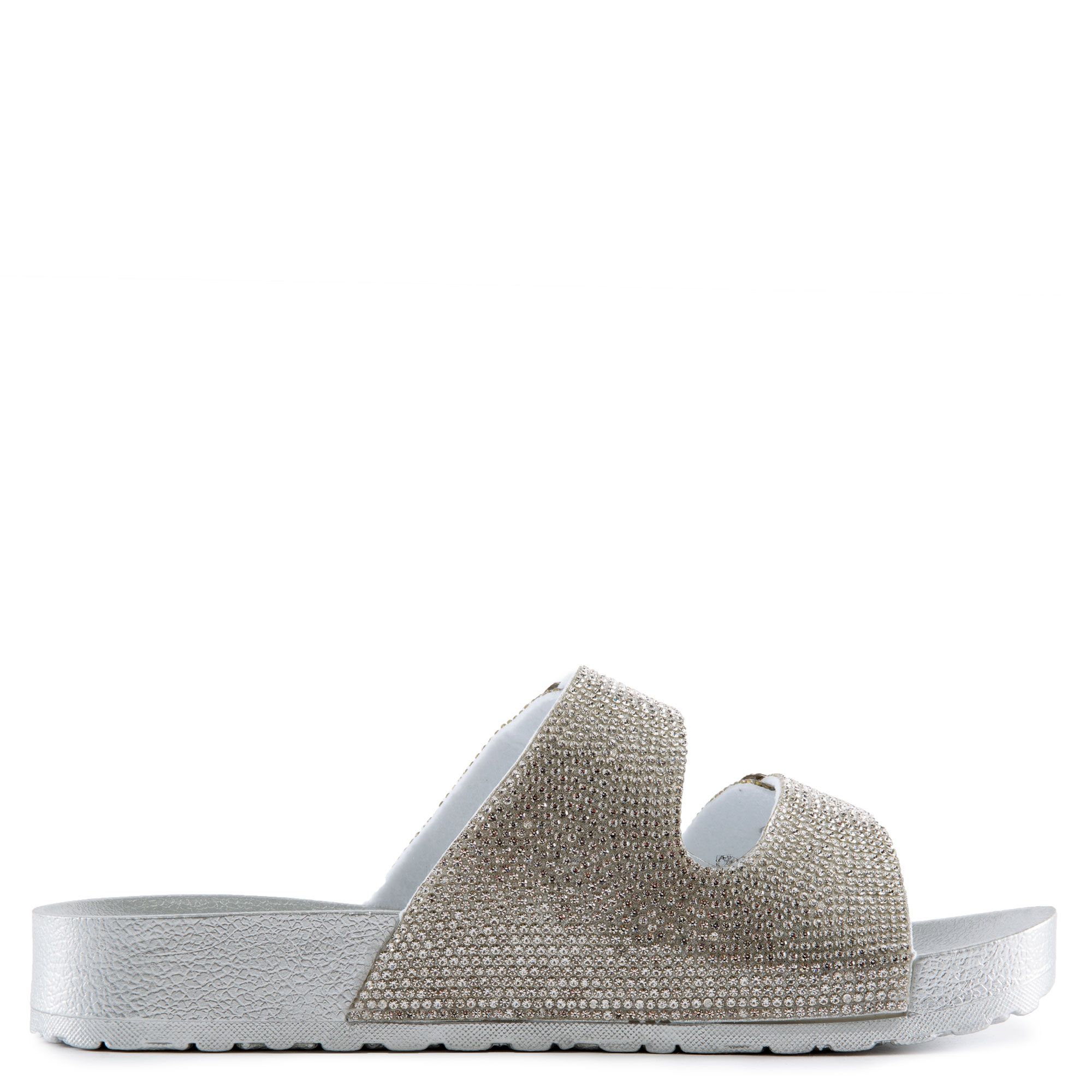 H2K TRADING Double Band Sandal ASPEN-SLV - Shiekh