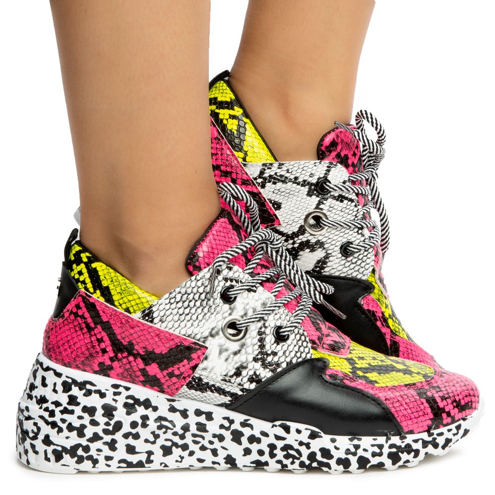 YOKI SHOES Kita Platform Sneakers KITA-PNK - Shiekh