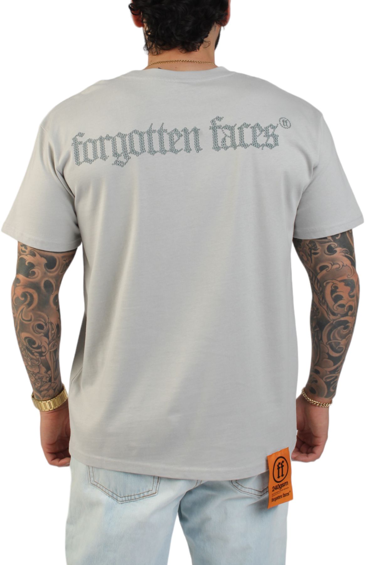 FORGOTTEN FACES Iced Skull Drip T-Shirt FOF0124-ASH - Shiekh