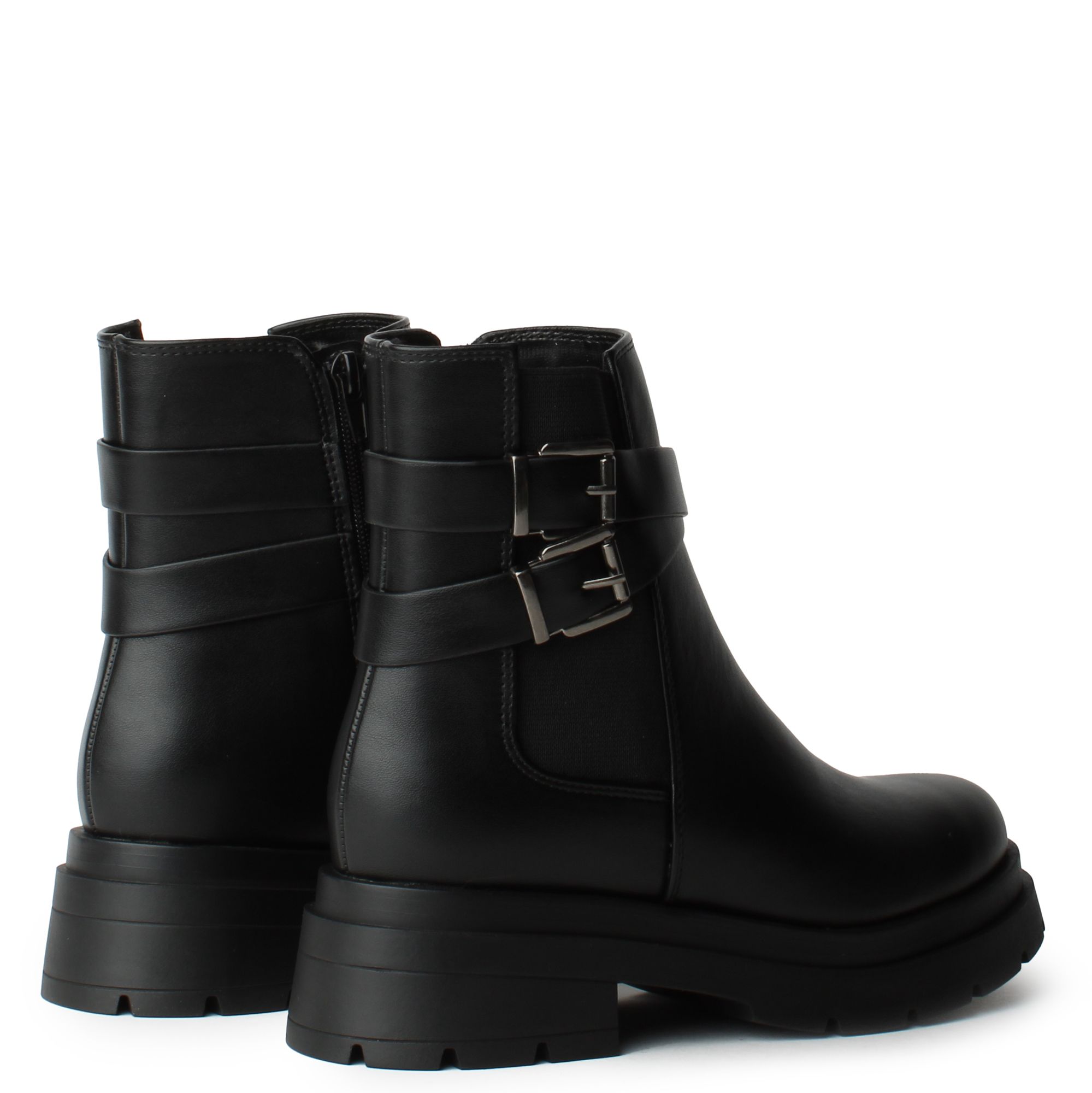 FORTUNE DYNAMICS Yumin- Buckle Bootie FD YUMIN-S-BLK - Shiekh