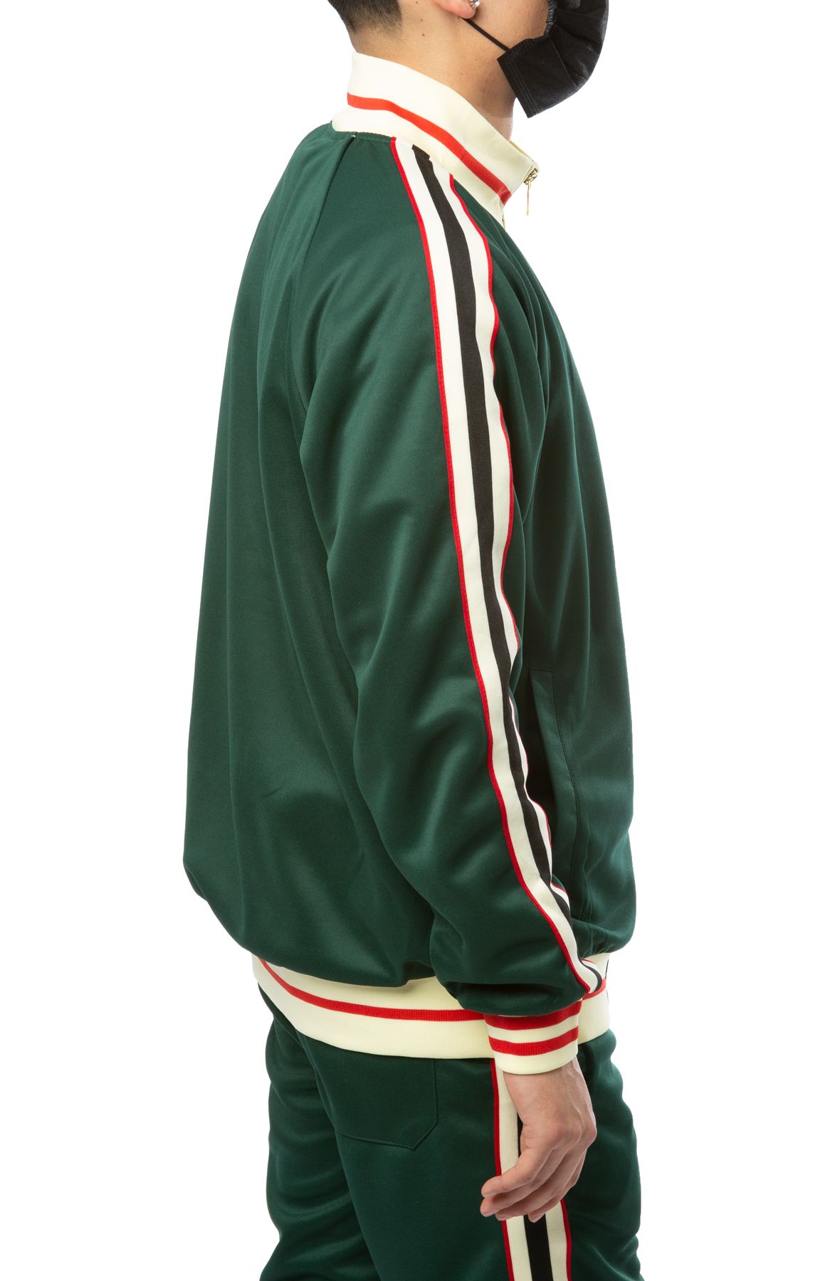 VICTORIOUS LOS ANGELES Vice City Striped Track Jacket ST575J-GRN - Shiekh