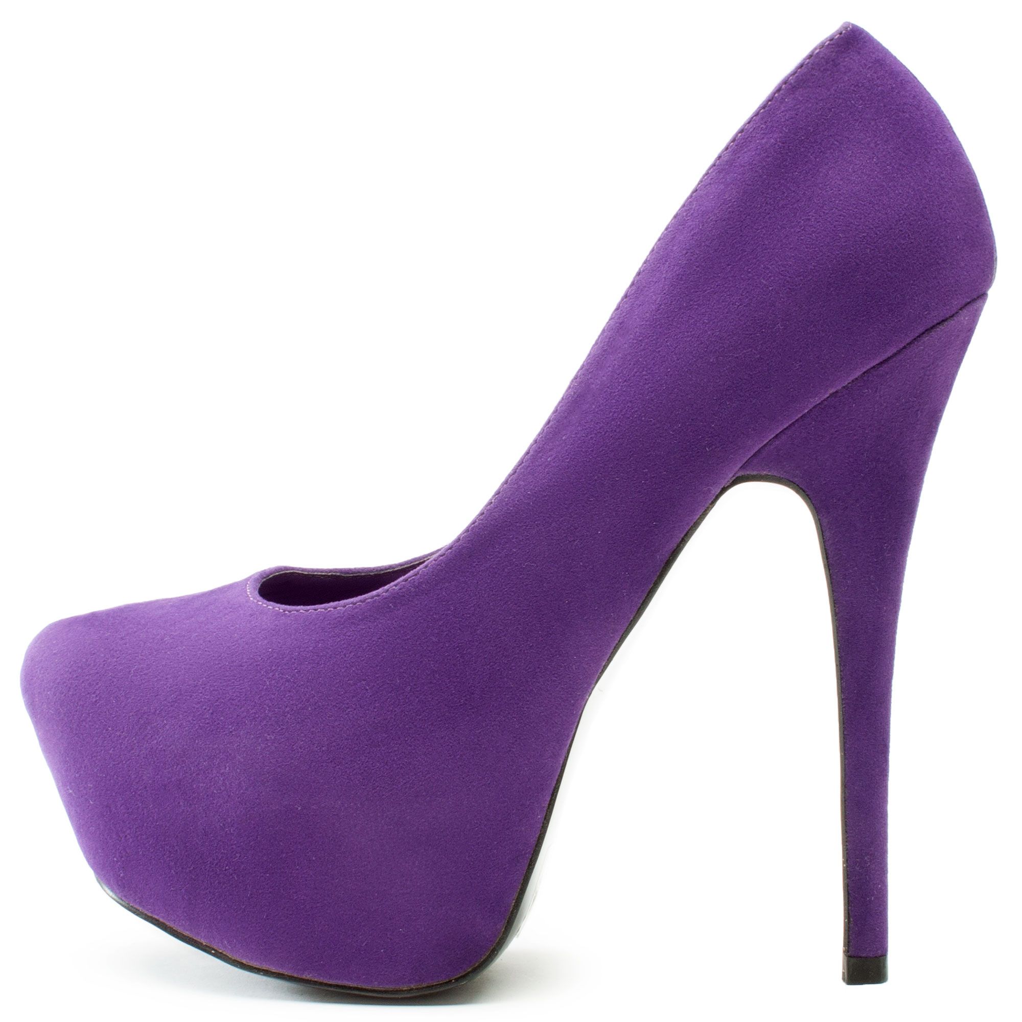 POSH High Heel Platform Pump 018/PRPL FAB - Shiekh