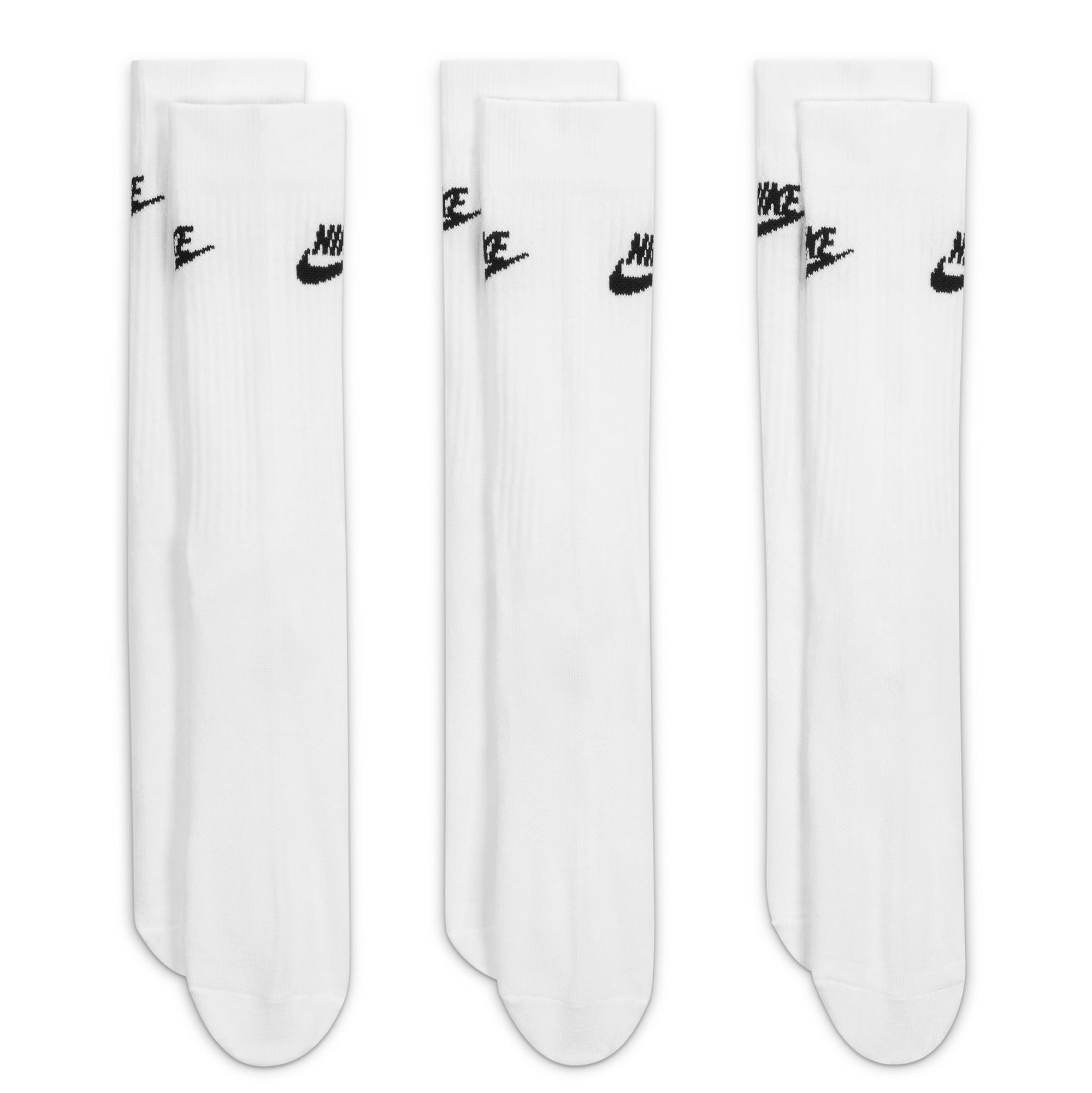 NIKE Sportswear Everyday Essential Crew Socks (3 Pairs) DX5025 100 - Shiekh