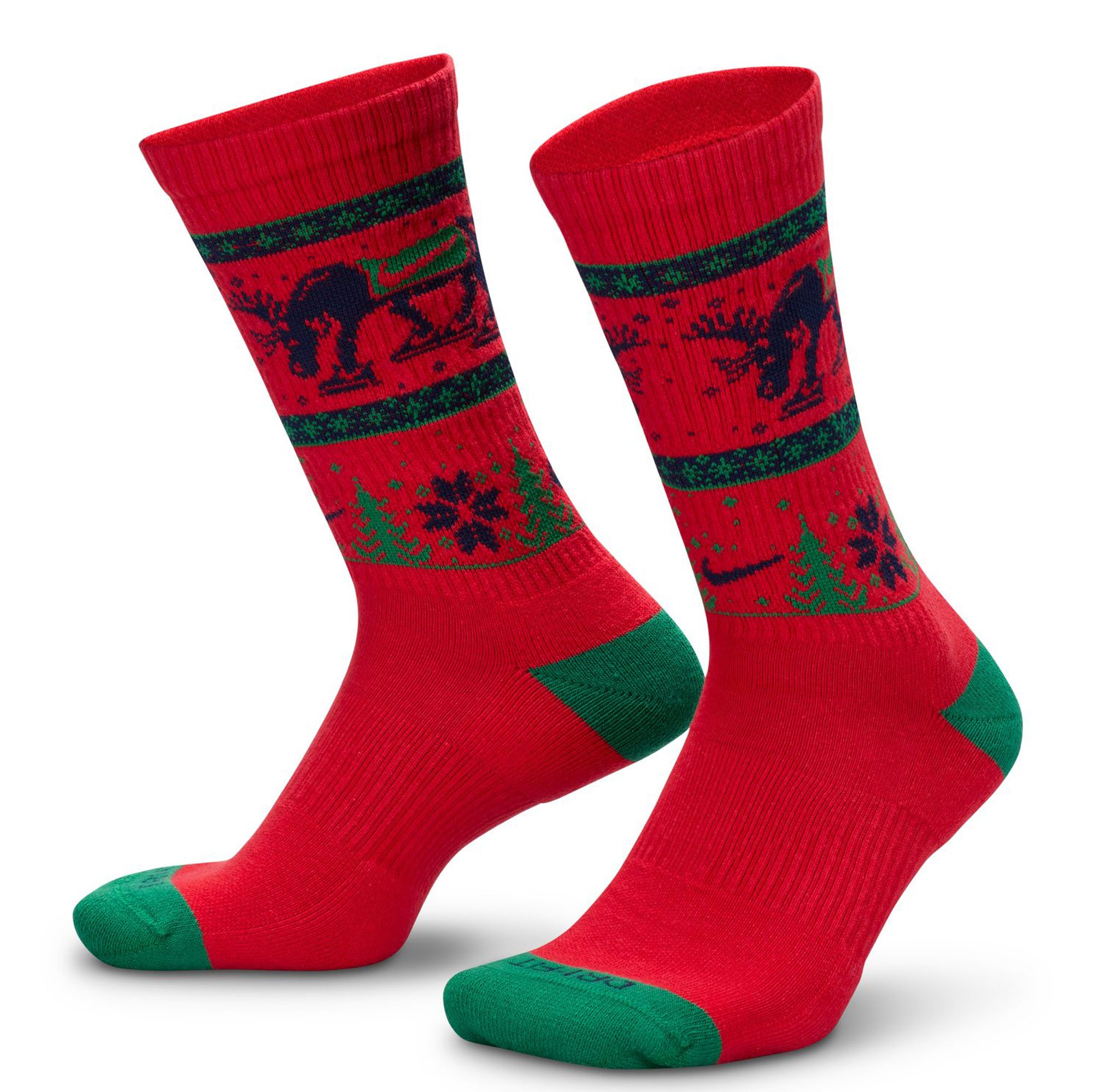 NIKE Everyday Plus Cushioned Winter Wonderland Crew Socks (2 Pairs ...