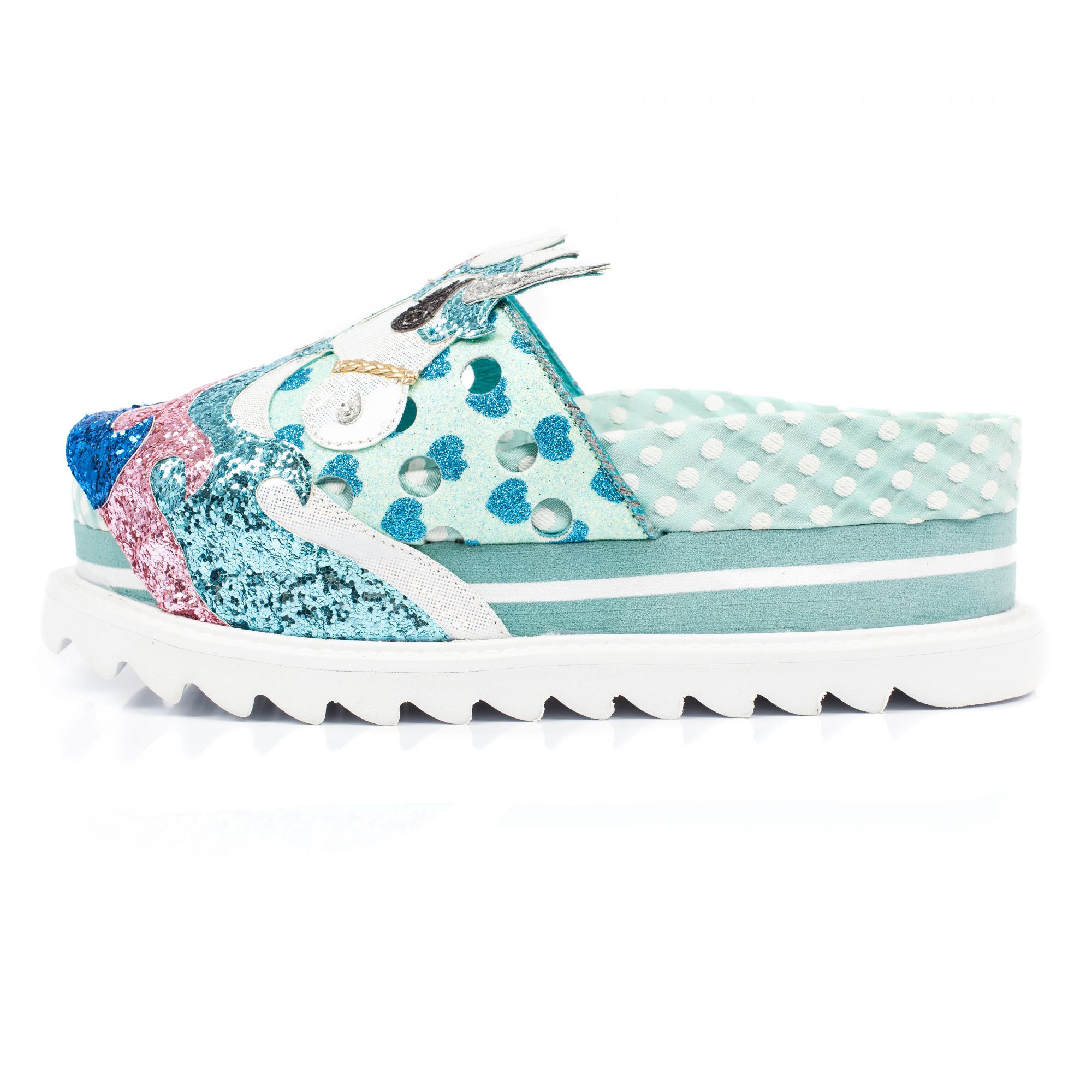 IRREGULAR CHOICE Irregular Choice for Women: Silver Sands Mint Platform ...