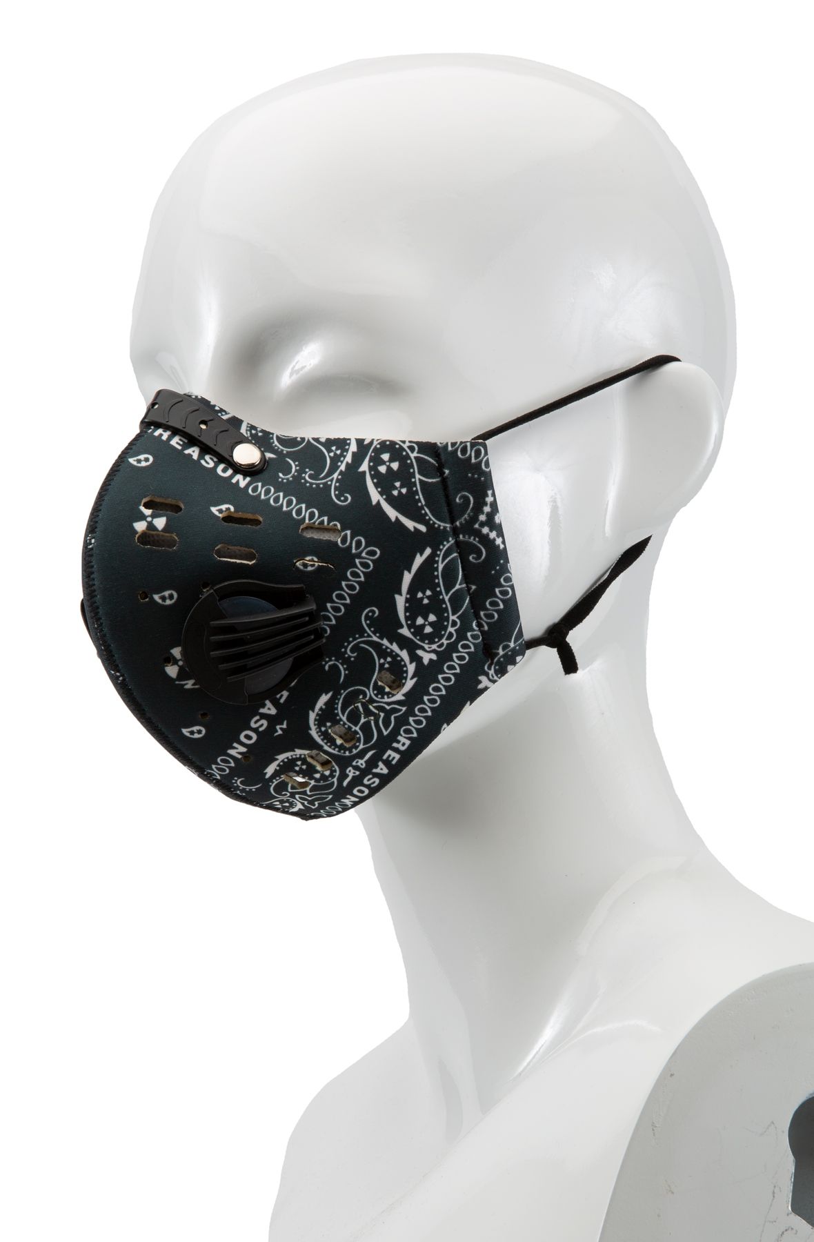 REASON Bandana Vented Mask FM-21GREY - Shiekh