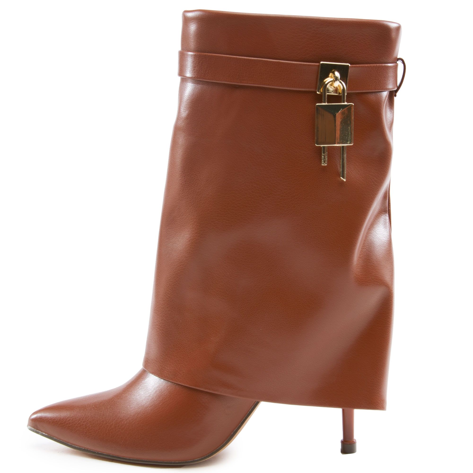 LILIANA Banks-6 Drape Over Heel Boot BANKS-6-COGN - Shiekh