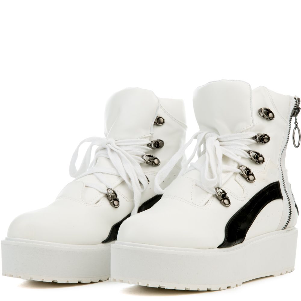 CAPE ROBBIN Trixi-1 Platform Sneaker TRIXI-1/WHITE - Shiekh