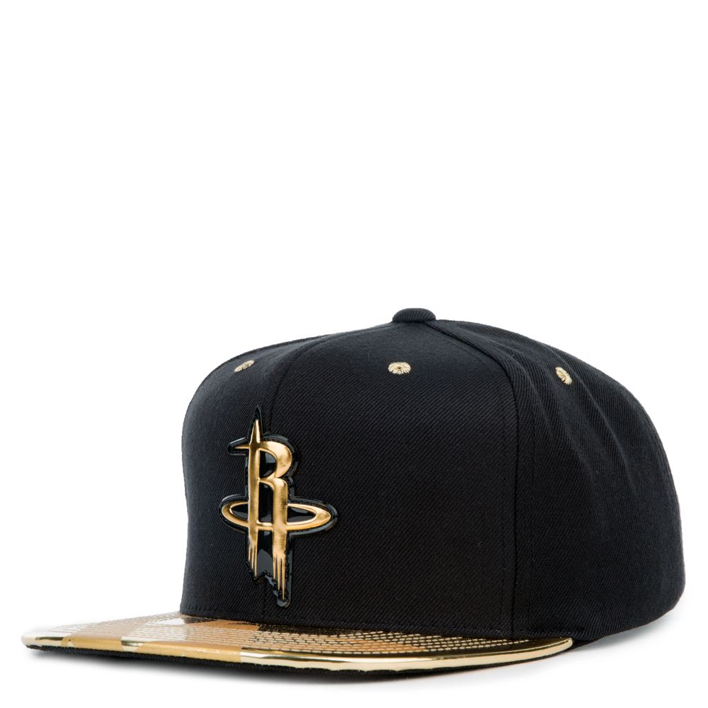 MITCHELL AND NESS HOUSTON ROCKET SNAPBACK BH78D4-HRO-K-I8D - Shiekh