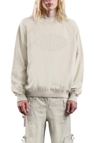 KING LONDON No Apologies Sweatshirt- White AW23-NASW - Shiekh