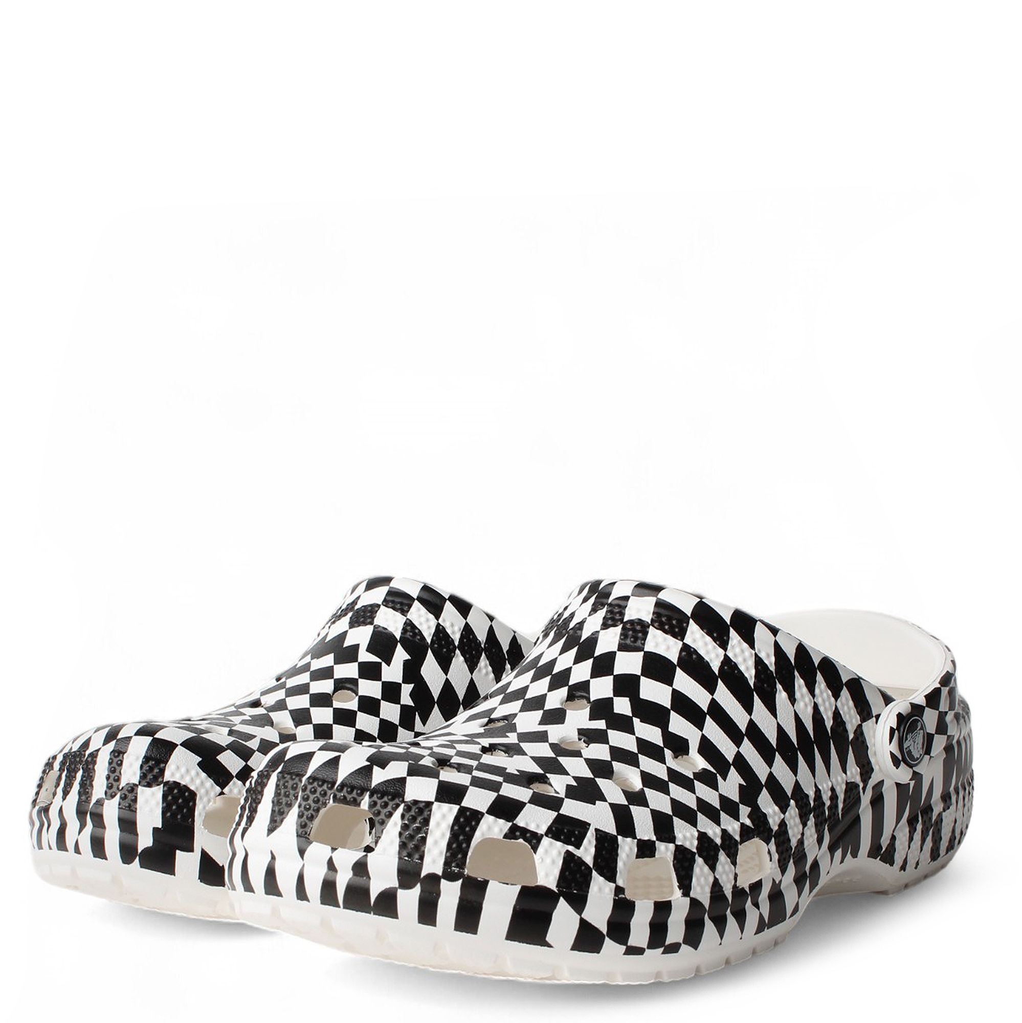 CROCS Classic Warped Checker Clog 211007-103 - Shiekh
