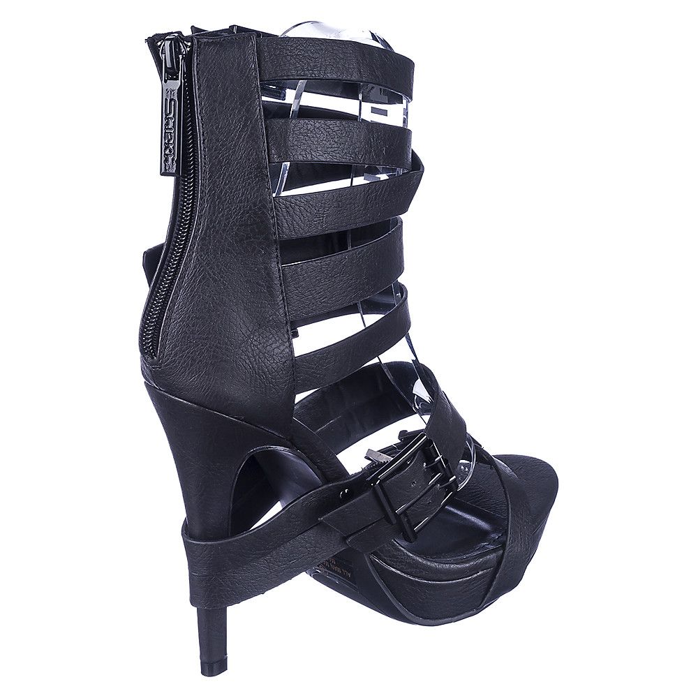 POSH Women's Stay Close Strappy High Heel STAY CLOSE/BLACK - Shiekh