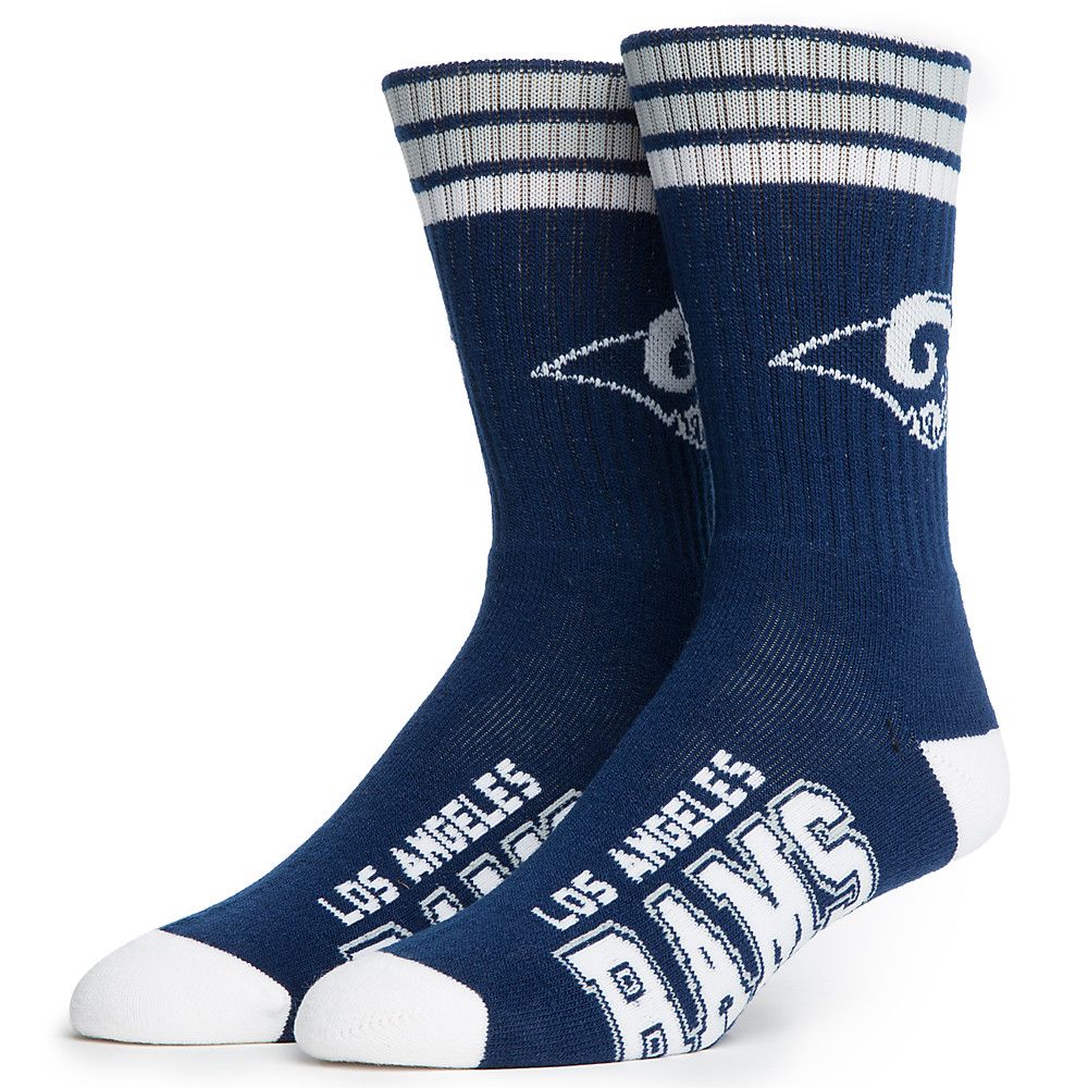 FOR BEAR FEET Men's Los Angeles Rams 4-Stripe Sock 889536188754 - Shiekh