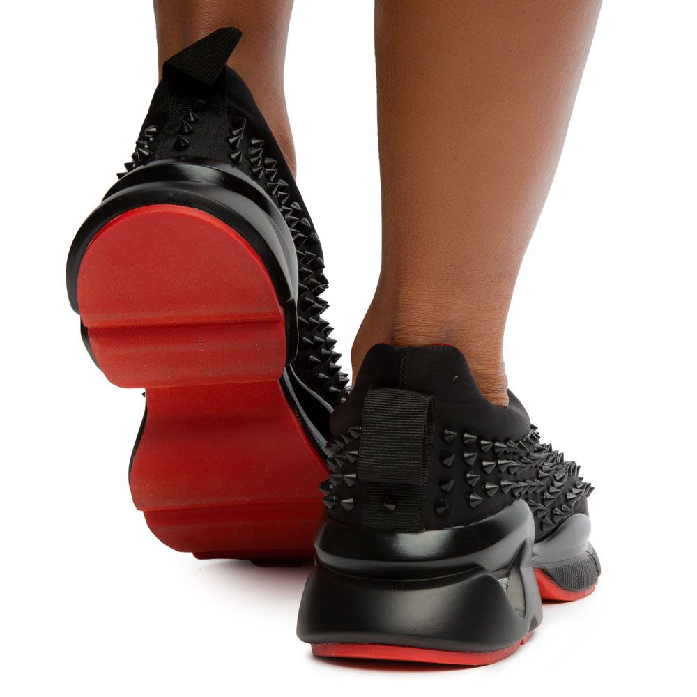 LILIANA Stylist-1 Spikey Sneakers STYLIST-1-BLK - Shiekh