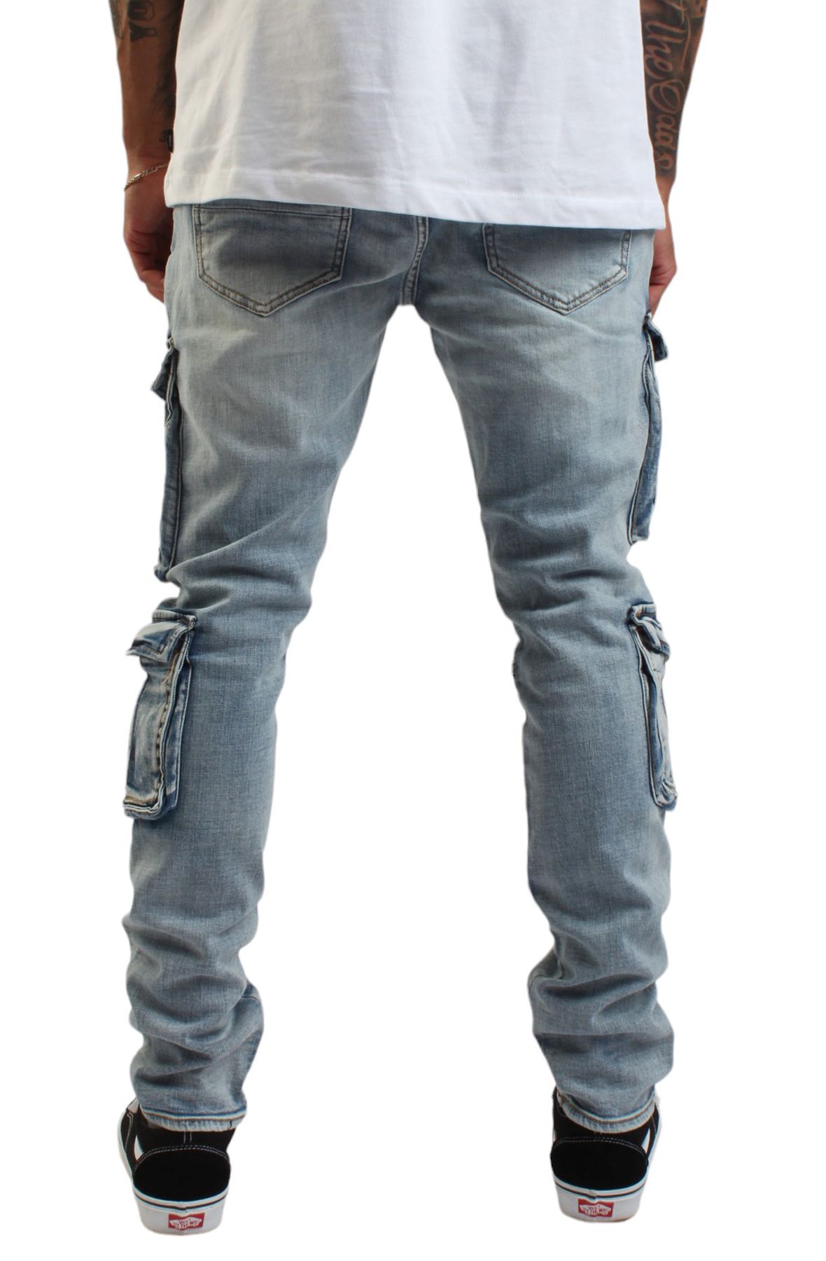 QUALIFIED DENIM Multi Cargo Pocket Jean QDL-2435 - Shiekh
