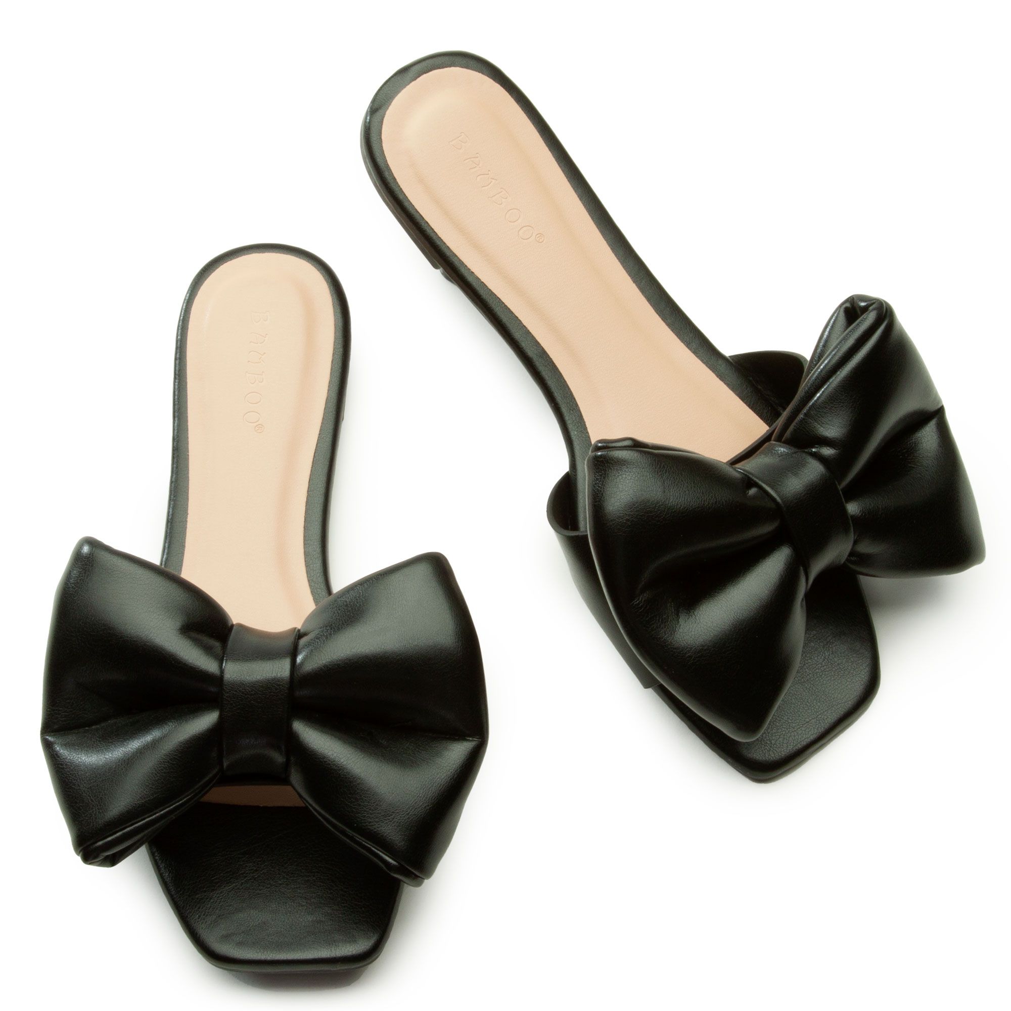 J P ORIGINAL Buzz-44 Puffy Bow Slide JPM BUZZ-44-BLKSPU - Shiekh