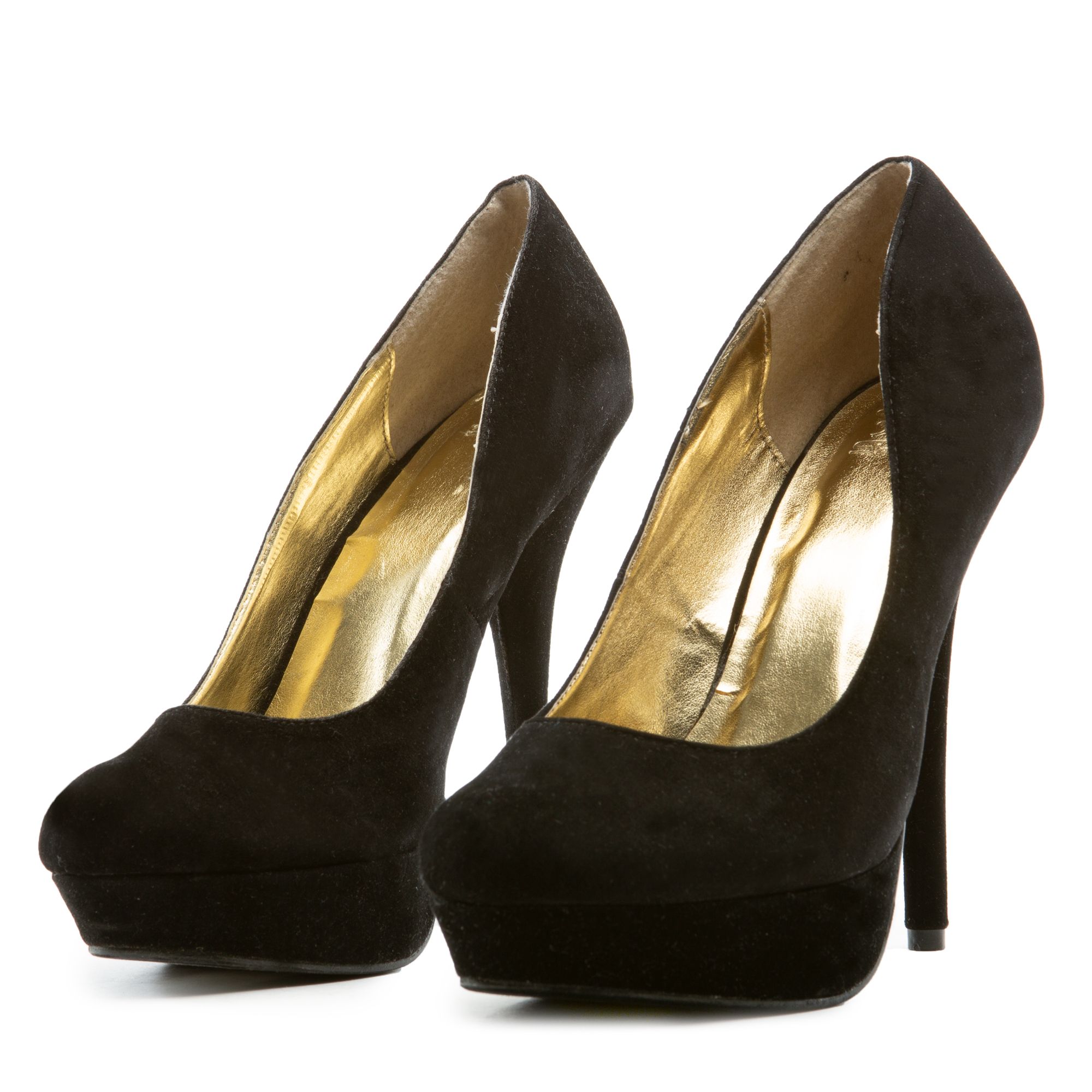 POSH Prom High Heel Pumps PROM/BLACK/BLACK - Shiekh