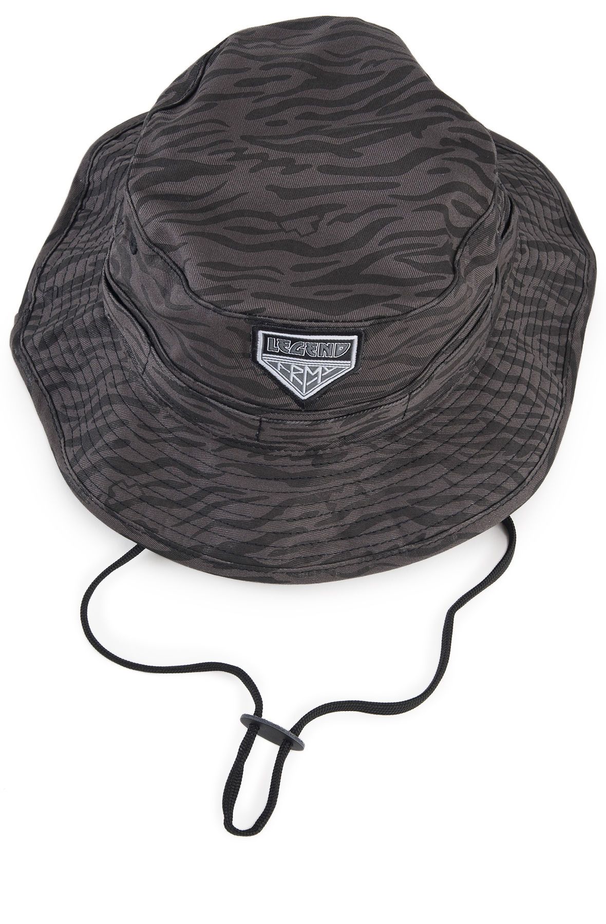 PINK DOLPHIN The Legend Army Bucket Hat in AF1509LBBL-BLK - Shiekh