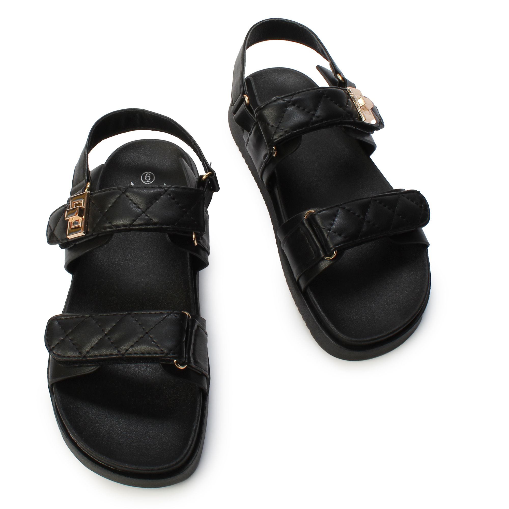 LEGEND FOOTWEAR INC Gibsy-21 Dual Buckle Slingback GIBSY-21-BLK - Shiekh