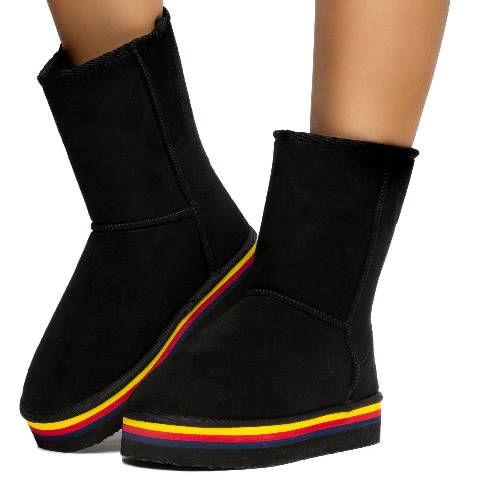 FOREVER LINK INTERNATIONAL Amy-19 Ankle Boots AMY-19-BLK - Shiekh