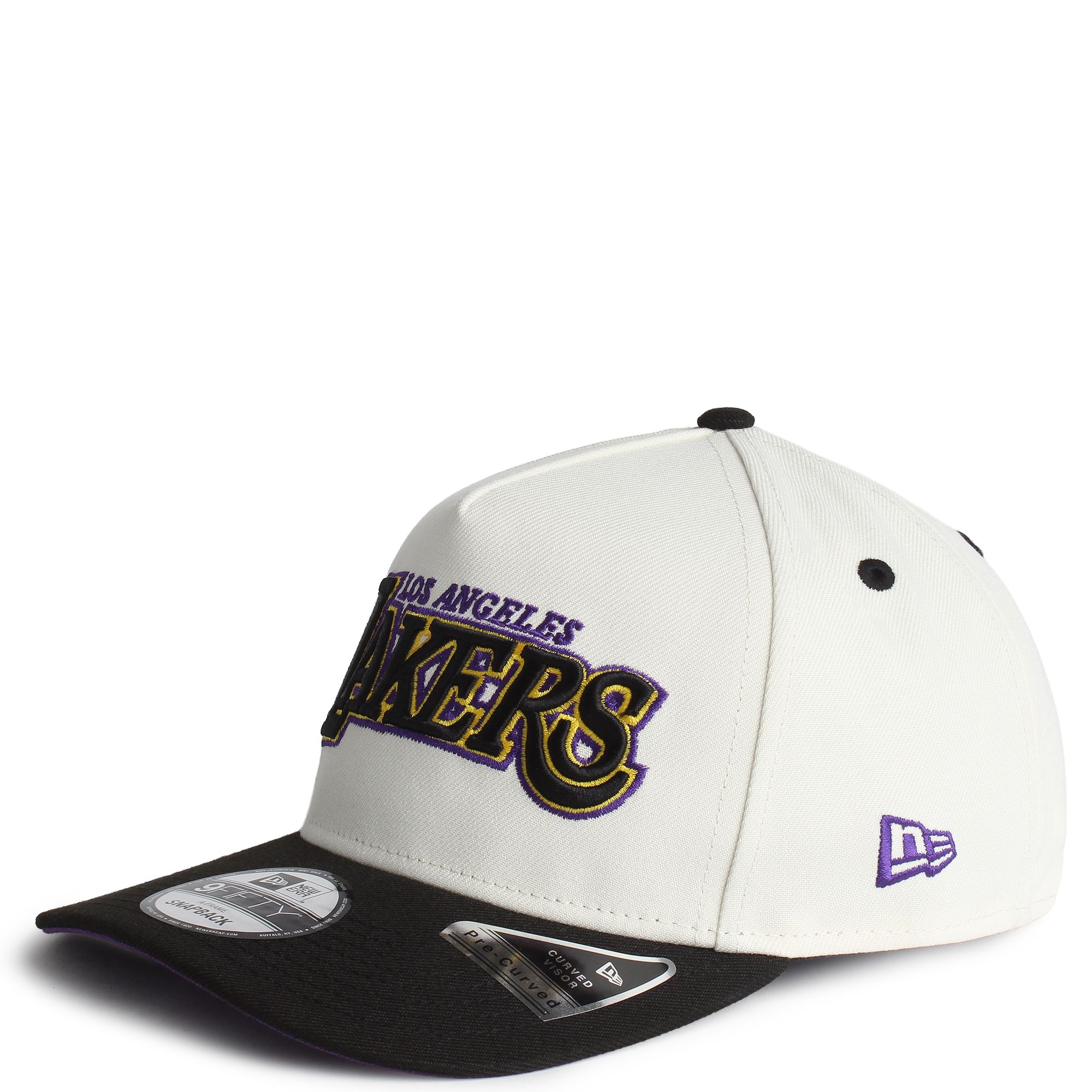 NEW ERA CAPS NBA Los Angeles Lakers 9Fifty A-Frame Pre-Curved Snapback ...