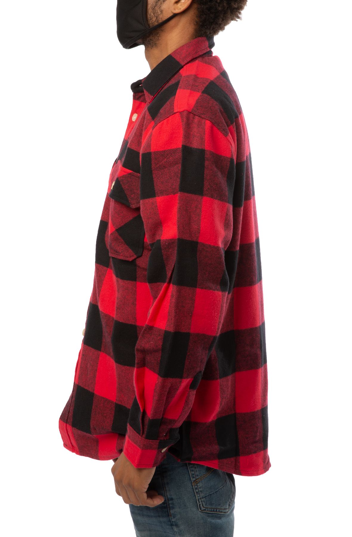 ROTHCO Heavyweight Plaid Flannel Shirt 4739-RED - Shiekh