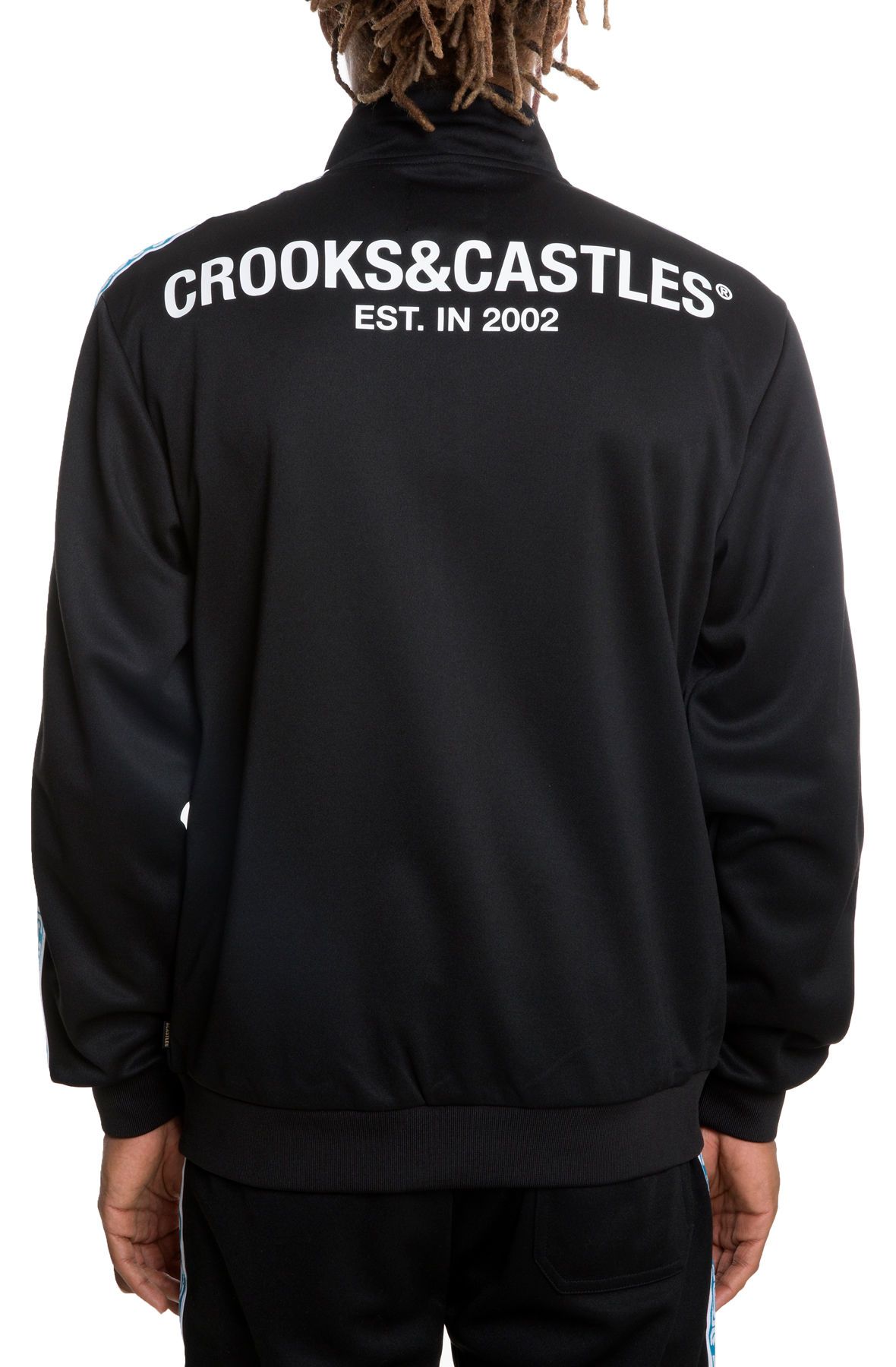CROOKS & CASTLES The CNC Track Jacket in I1870310-BLK - Shiekh