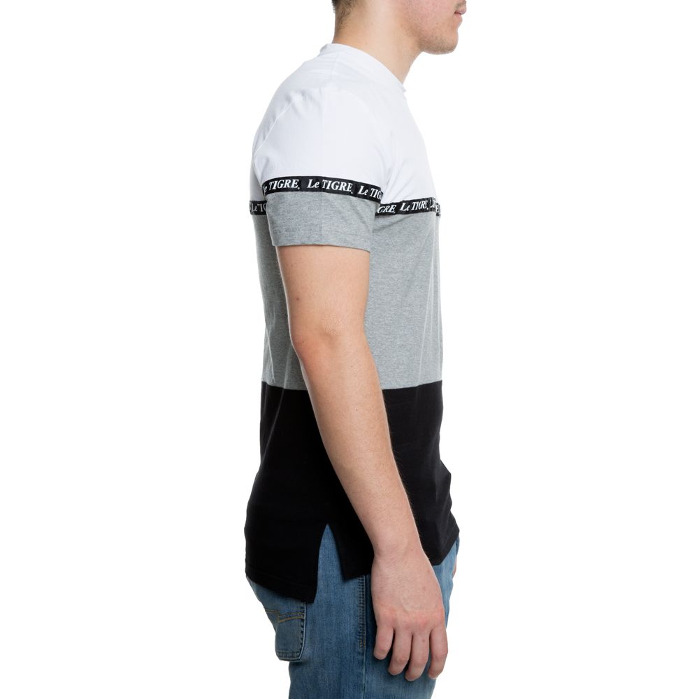 LE TIGRE CORP. TRI COLOR T-SHIRT LT-46-B PATTERNED - Shiekh