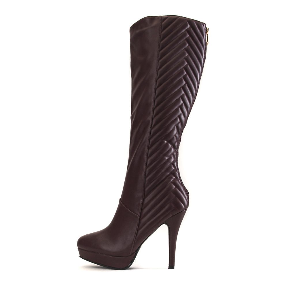BAMBOO Women's Marcella-18 Knee-High Boot JPM MARCELLA-18/BURCRP - Shiekh