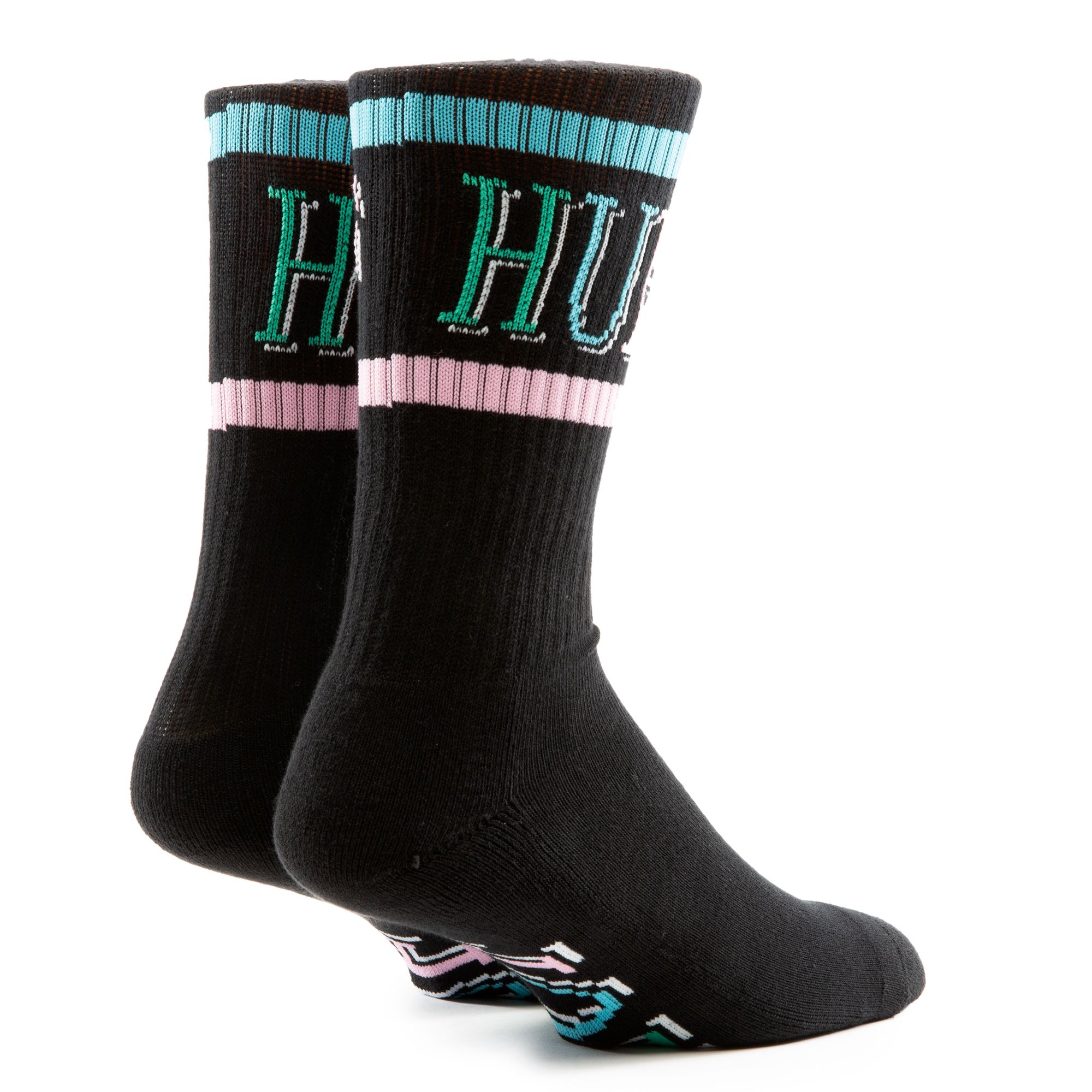 HUF 8 Bit Logo Socks SK00589-BLK - Shiekh