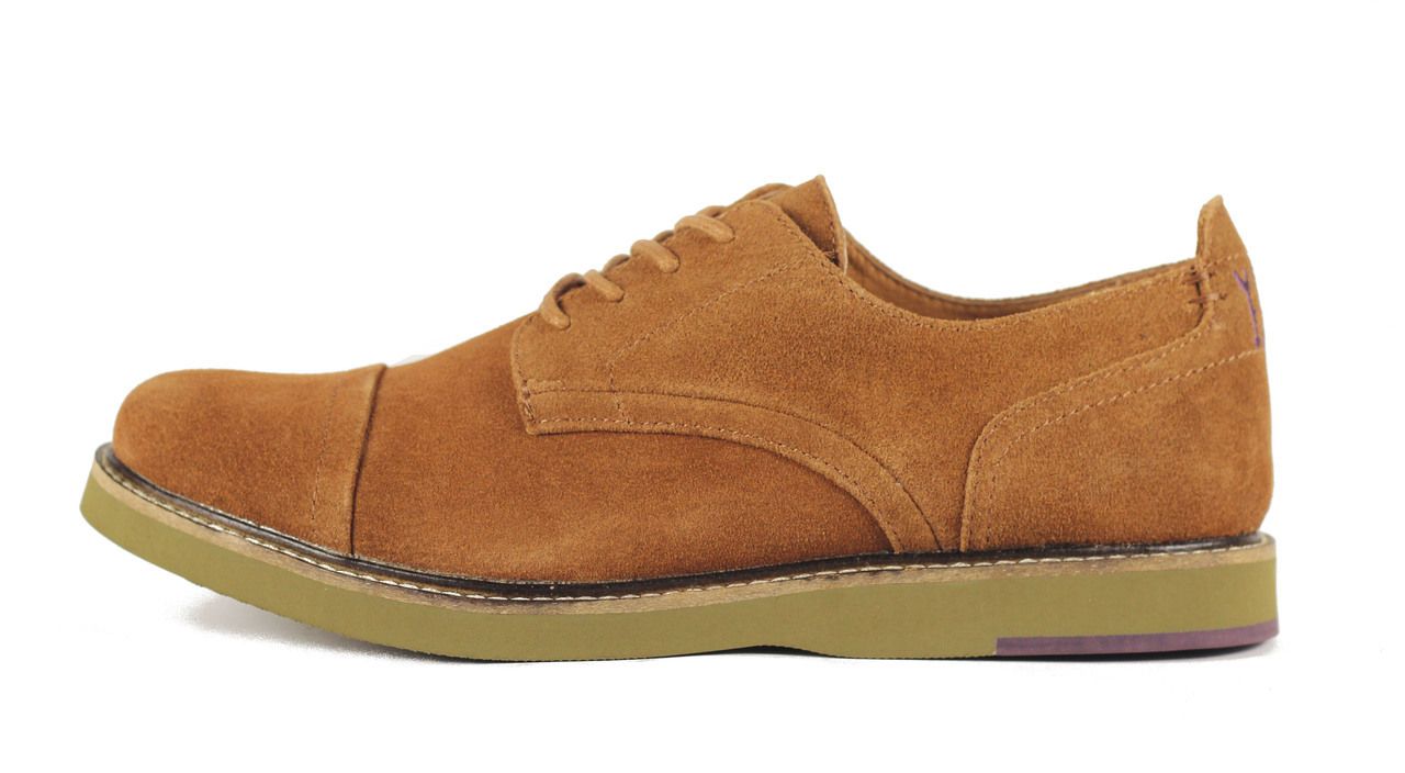 JD FISK JD Fisk for Men: Jenson Suede Oxford Oxford JENSON TOB - Shiekh