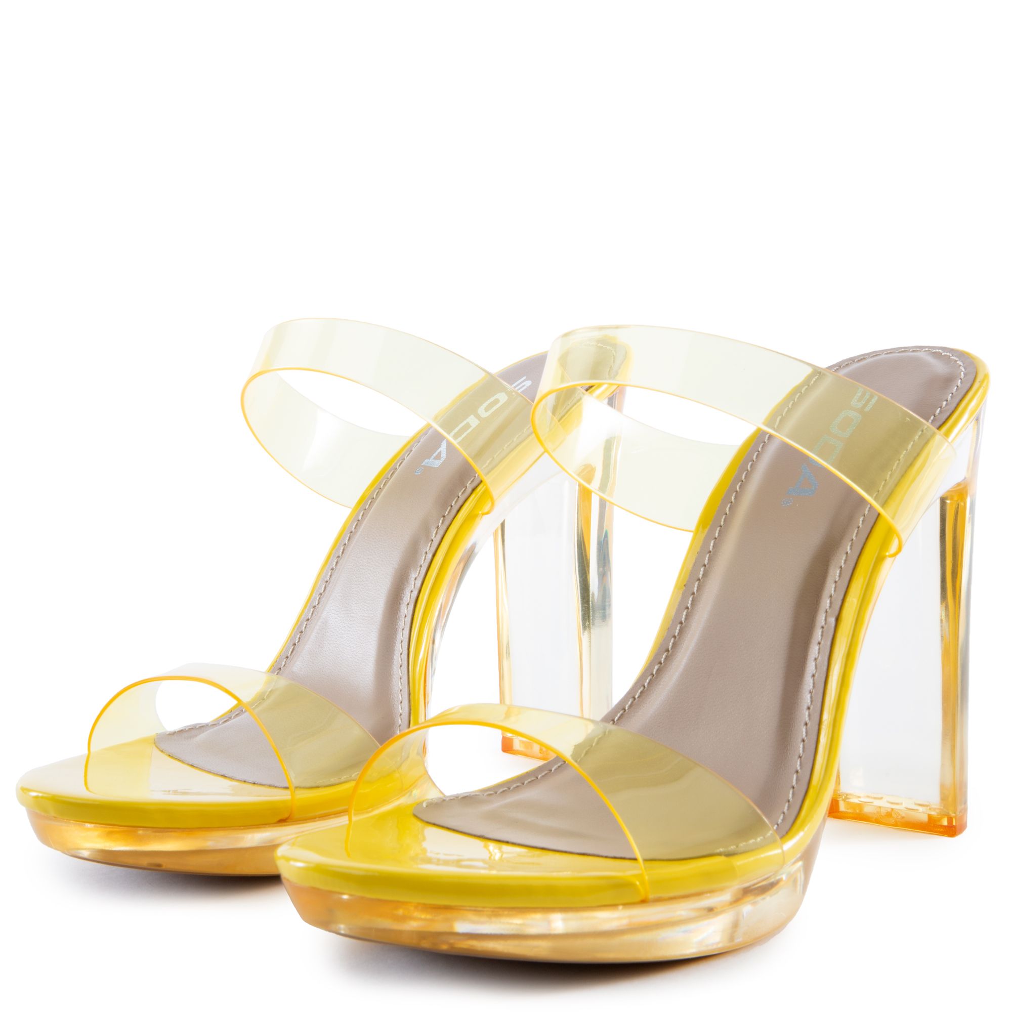 FORTUNE DYNAMICS Known-S High Heels FD KNOWN-S-LUC-YEL - Shiekh