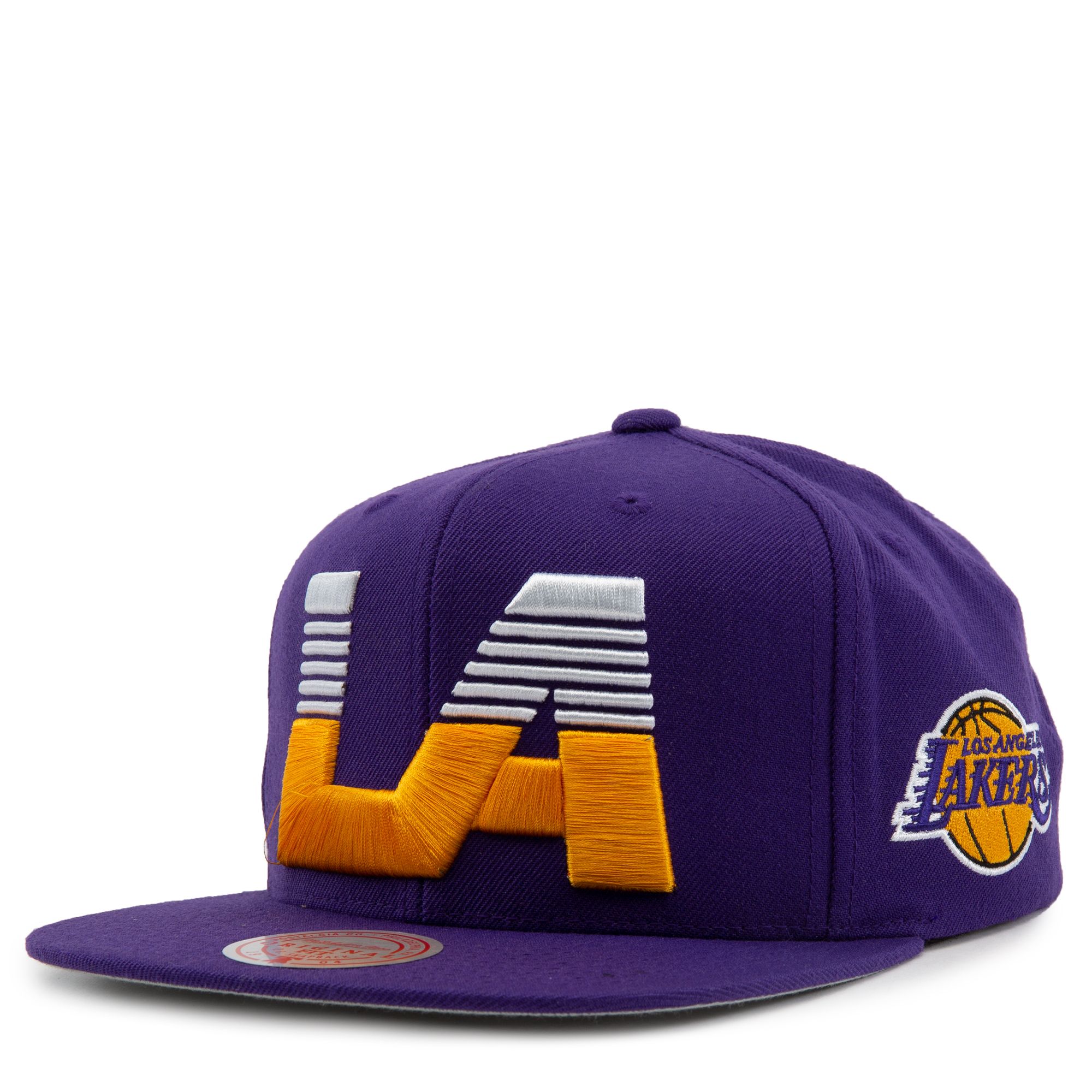 MITCHELL AND NESS Los Angeles Lakers City Snapback 6HSSJS18246-LALPURP ...