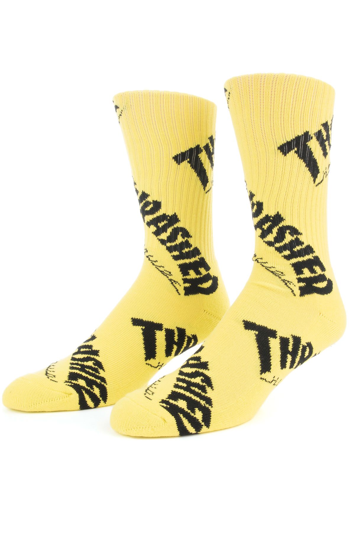 HUF The Thrasher TDS Socks in SK65M02-YEL - Shiekh