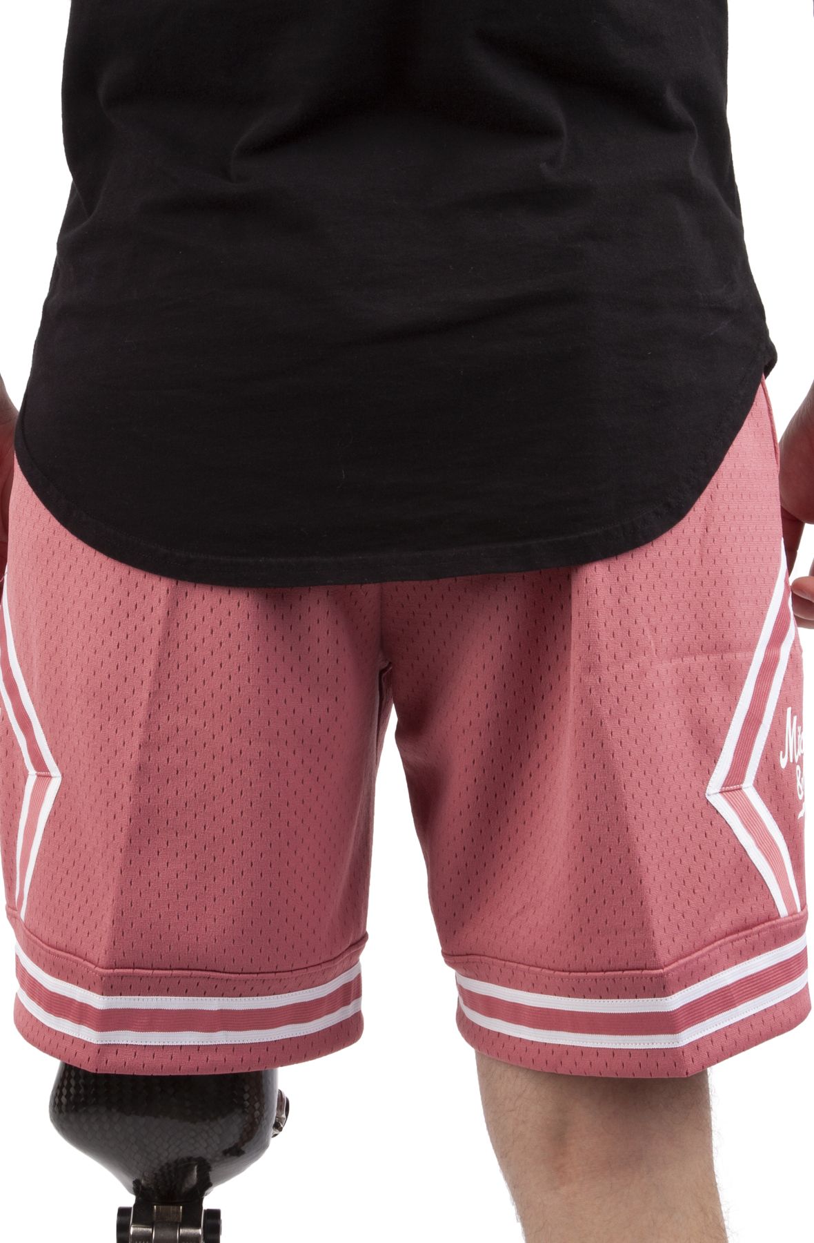 MITCHELL AND NESS Diamond Scripted Shorts PSHR4763-MNNYYPPPLTPK - Shiekh