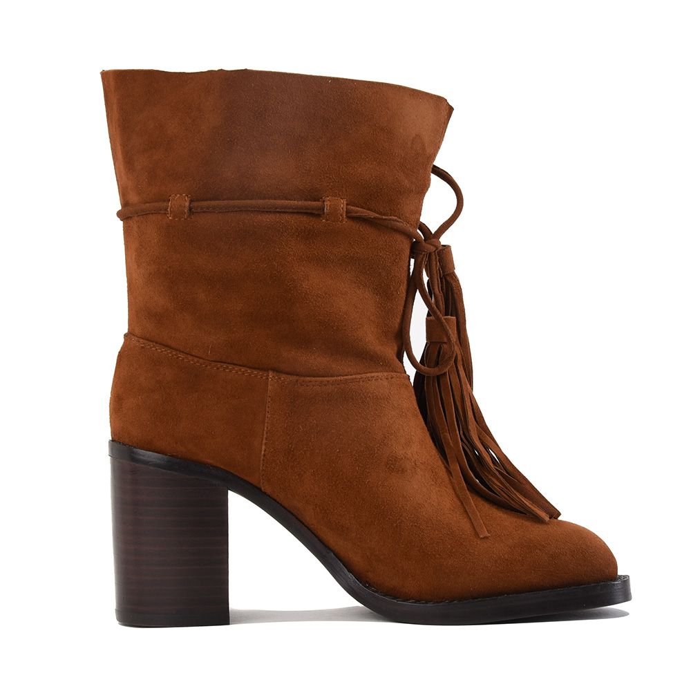 JEFFREY CAMPBELL Jeffrey Campbell Laforge Suede Heel Boot LAFORGE TAN ...