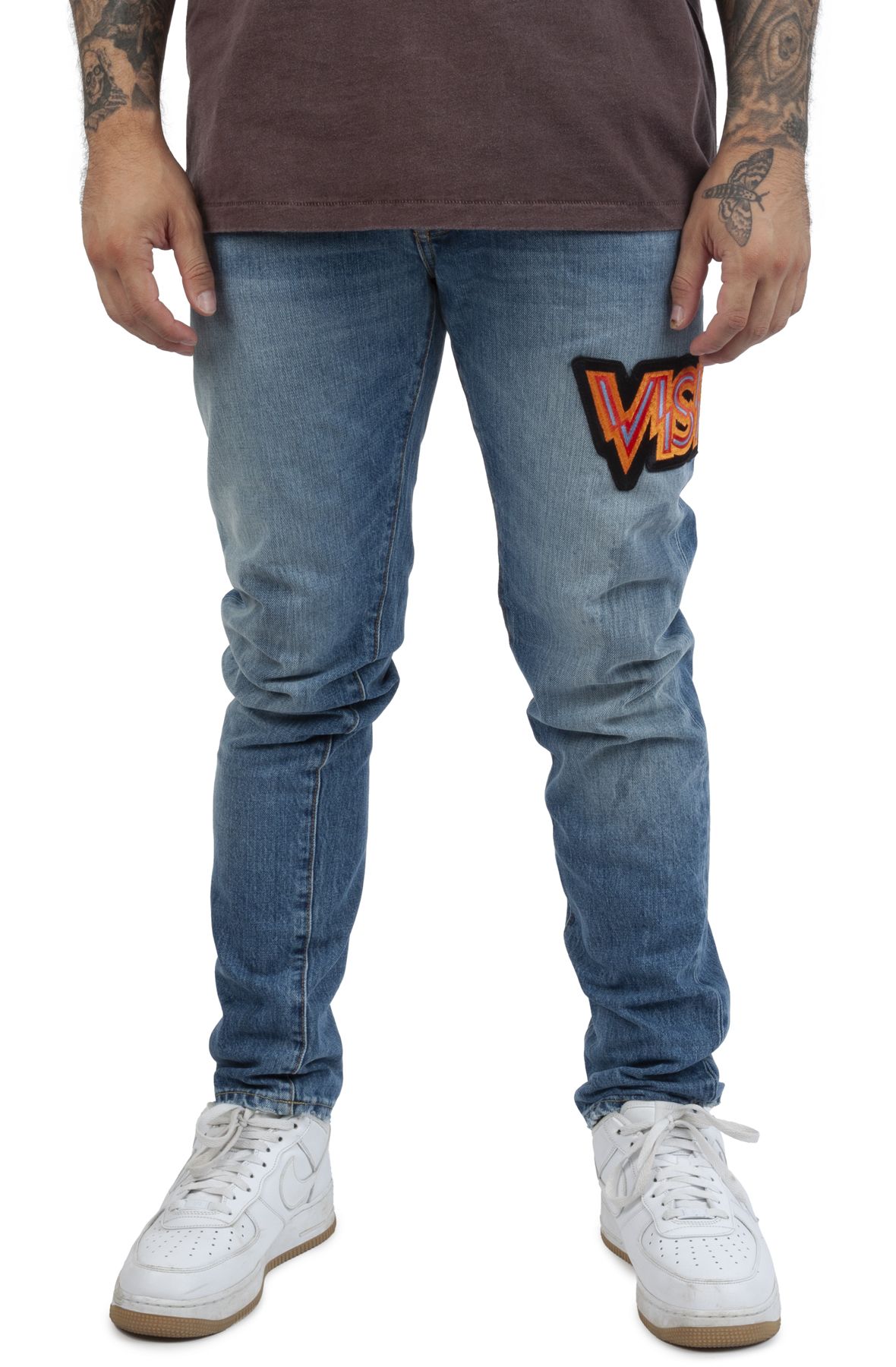 VISITOR OF EARTH Visitor Patch Embroidery Jeans VOE24 - Shiekh
