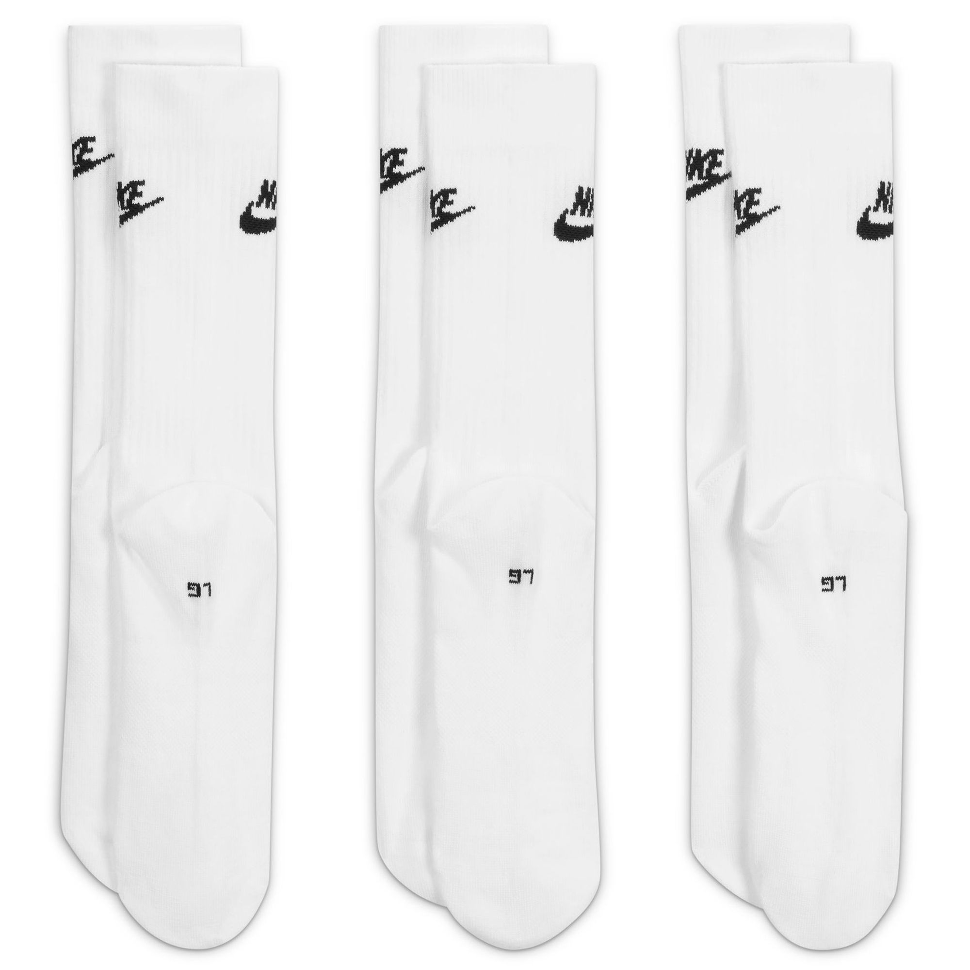 NIKE Sportswear Everyday Essential Crew Socks (3 Pairs) DX5025 100 - Shiekh