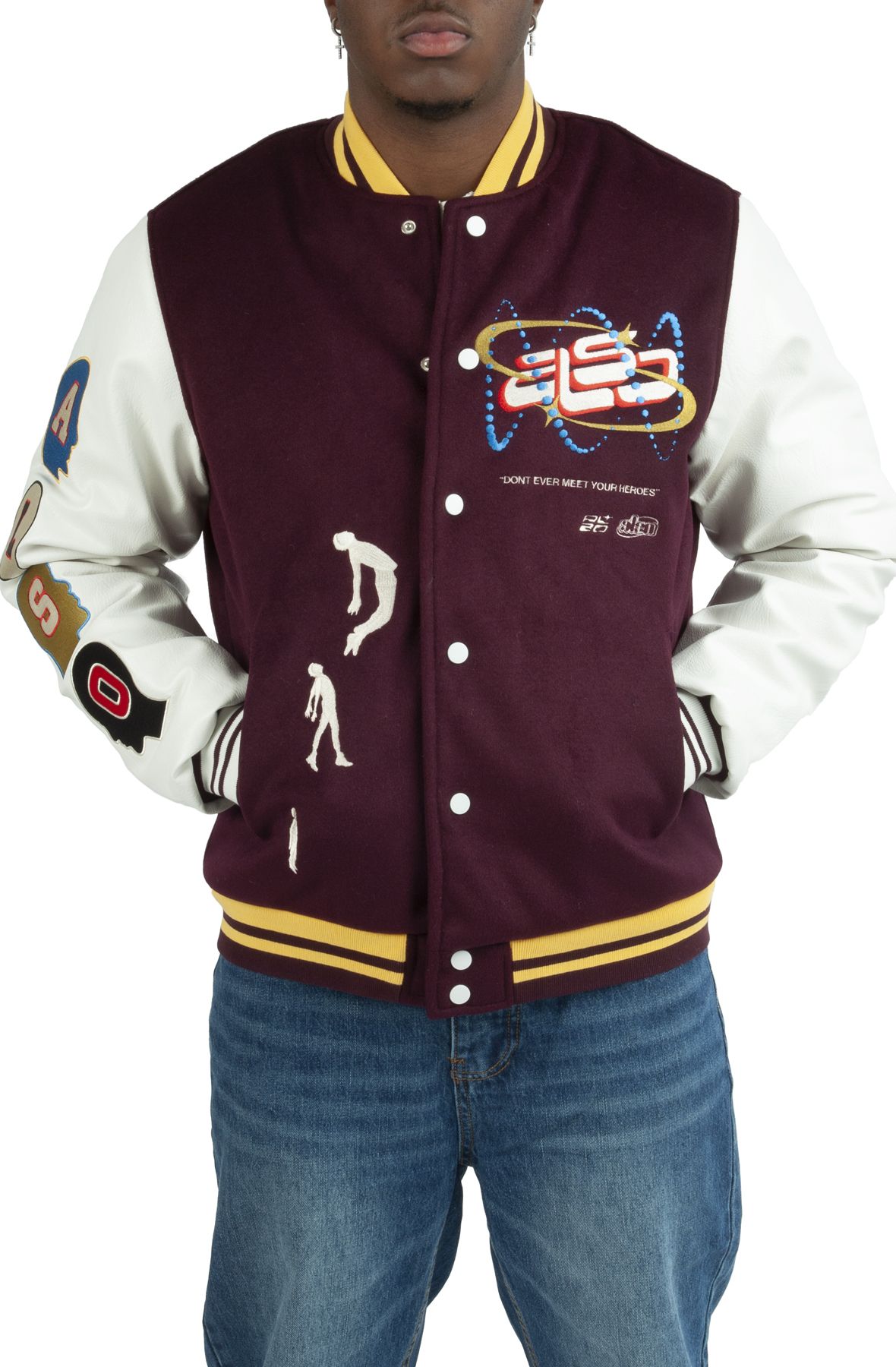 ALMOST SOMEDAY Heroes Varsity Jacket ASC4-3 - Shiekh