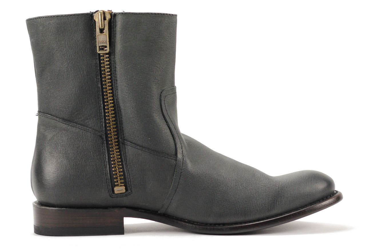 JD FISK for Men: Dale Black Leather Boots DALE BLACK - Shiekh