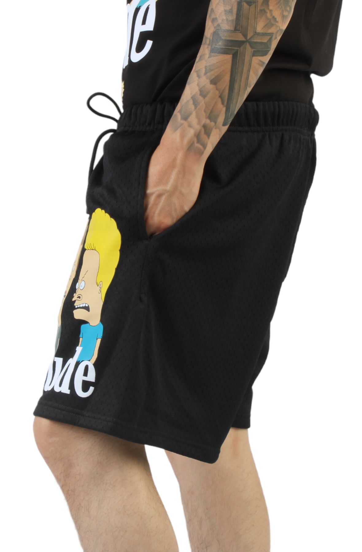 MAXIMA RUDE Mesh Shorts FA30018-BLK - Shiekh