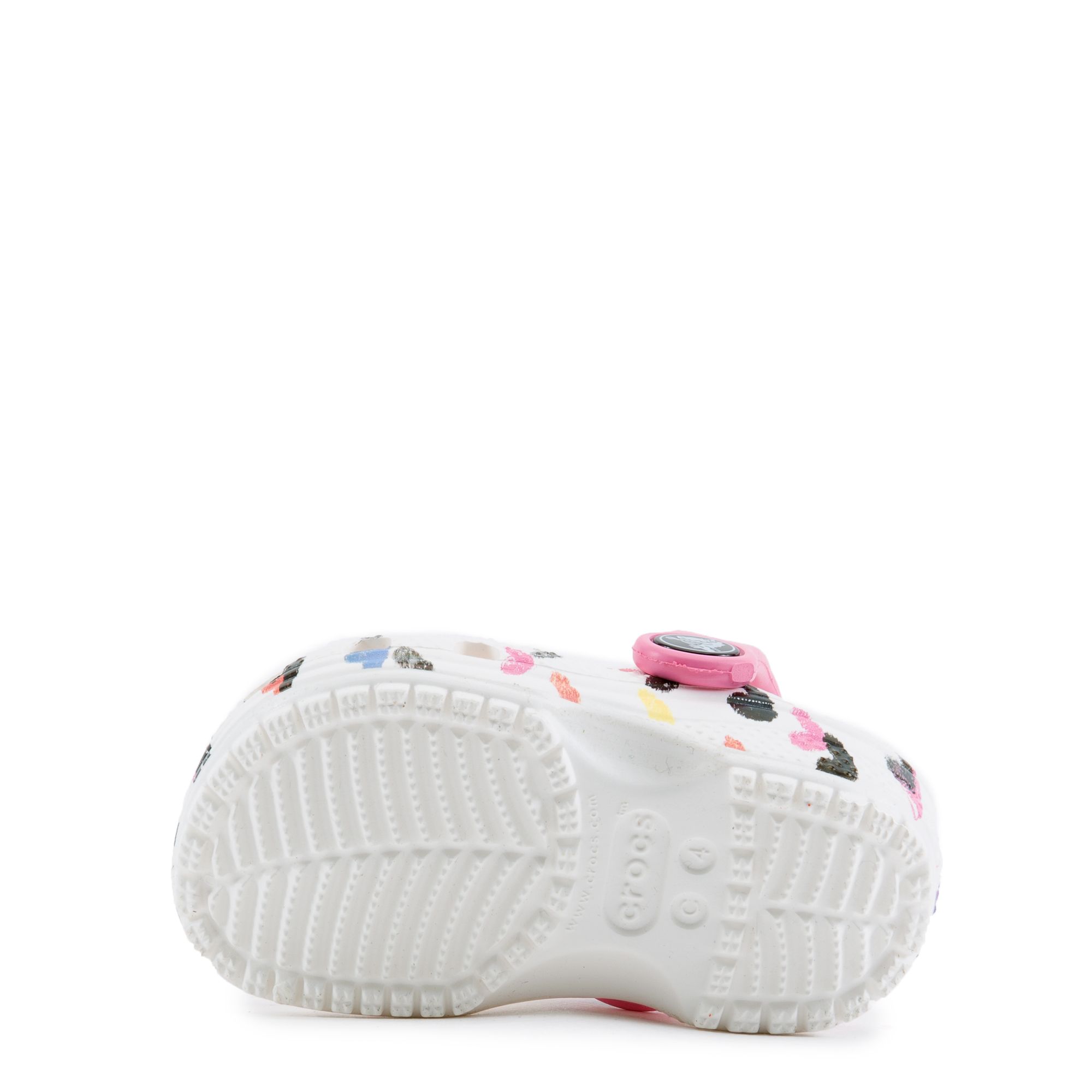 CROCS Kids Classic Heart Print Clog 207000-100 - Shiekh