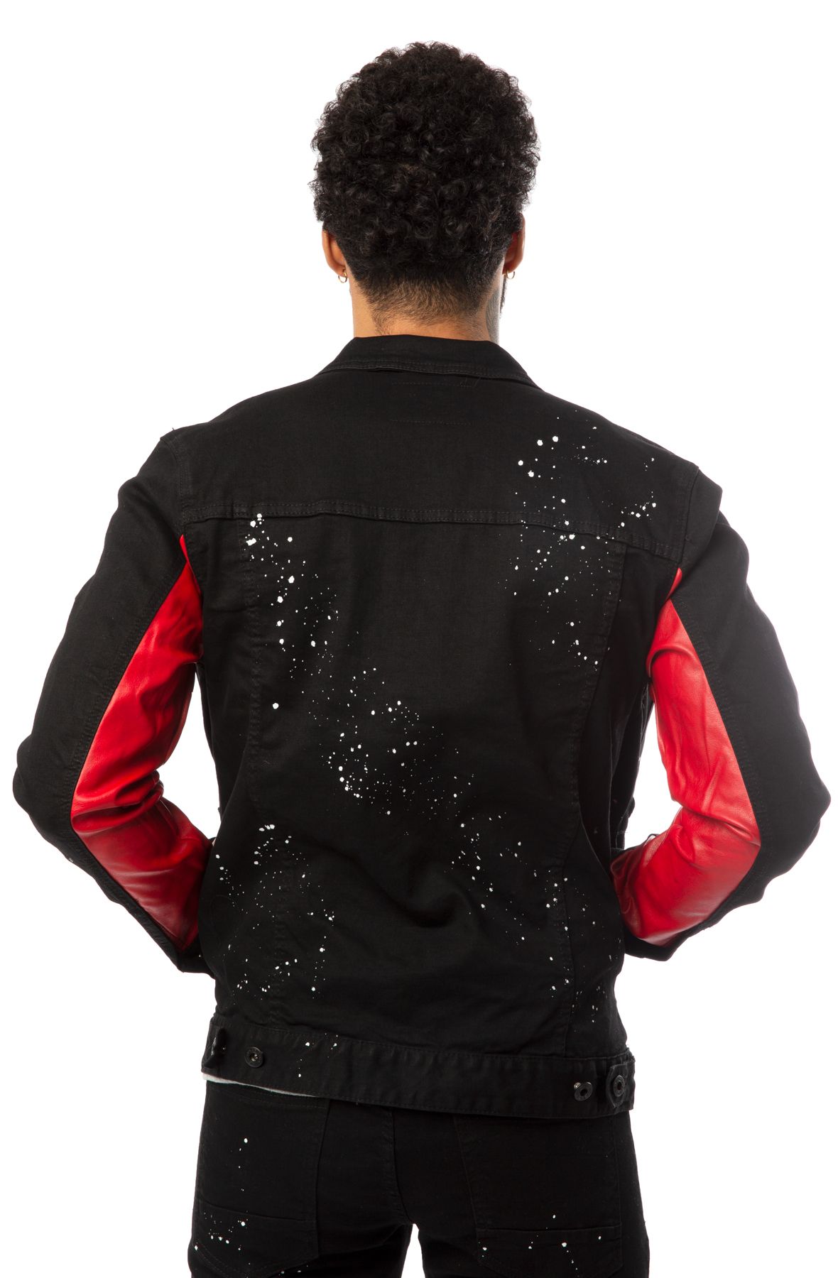 SMOKE RISE Thrash Denim Jacket JJ-20928BRED - Shiekh