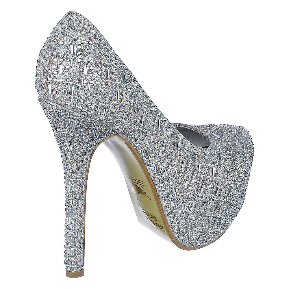 SHIEKH Women's Stiletto Heel 018 MIRANDA-06/SILVER - Shiekh