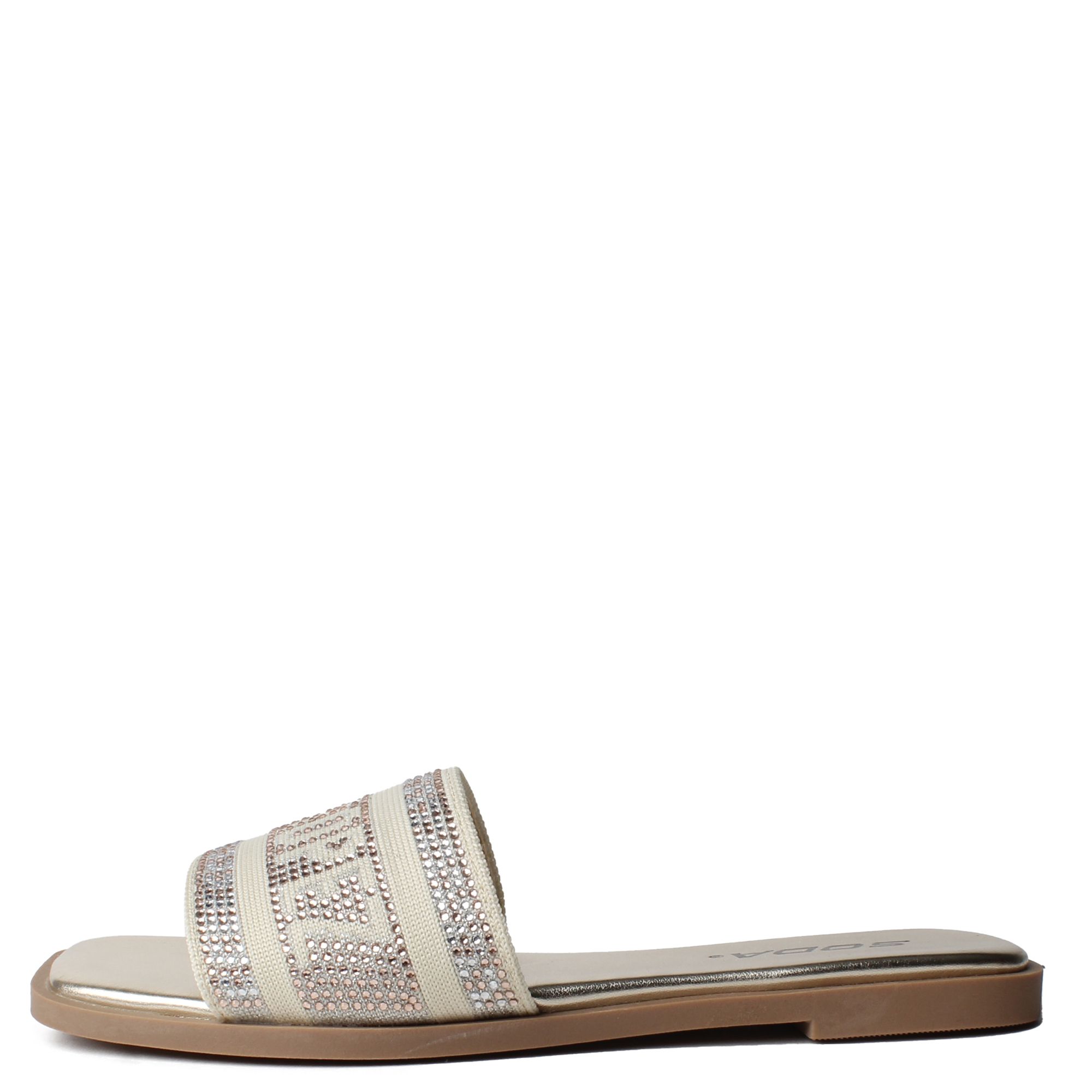 FORTUNE DYNAMICS Deco-S Flat Sandal FD DECO-S-BONE/CHP - Shiekh