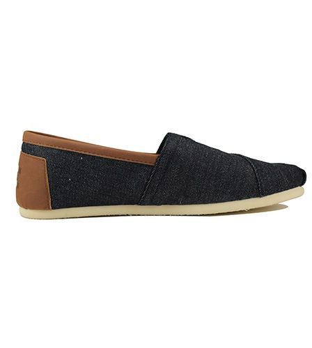 TOMS Toms for Men: Classic Dark Denim with Synthetic Leather Trim ...