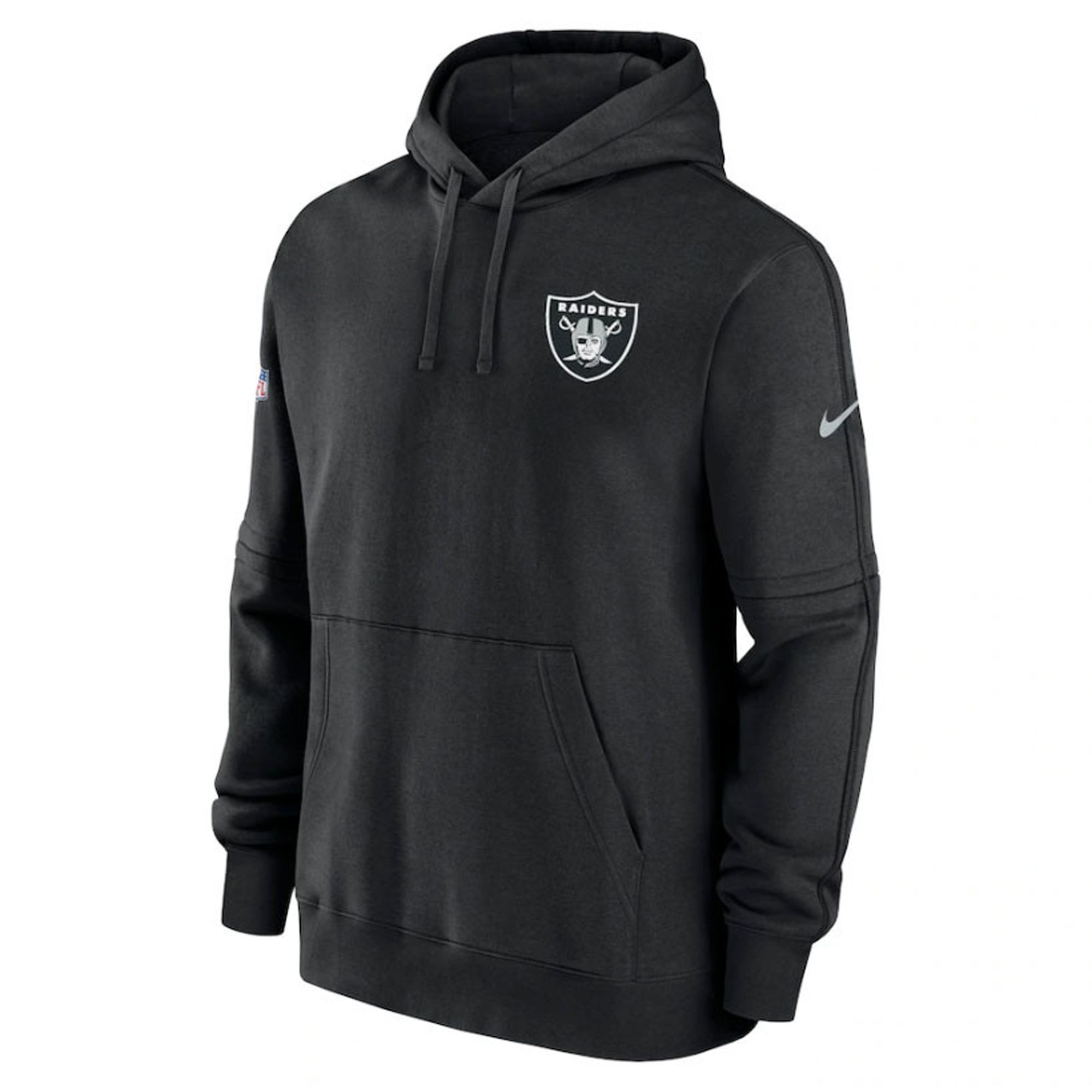 NIKE NFL Las Vegas Raiders Club Sideline Fleece Pullover Hoodie 00MS ...