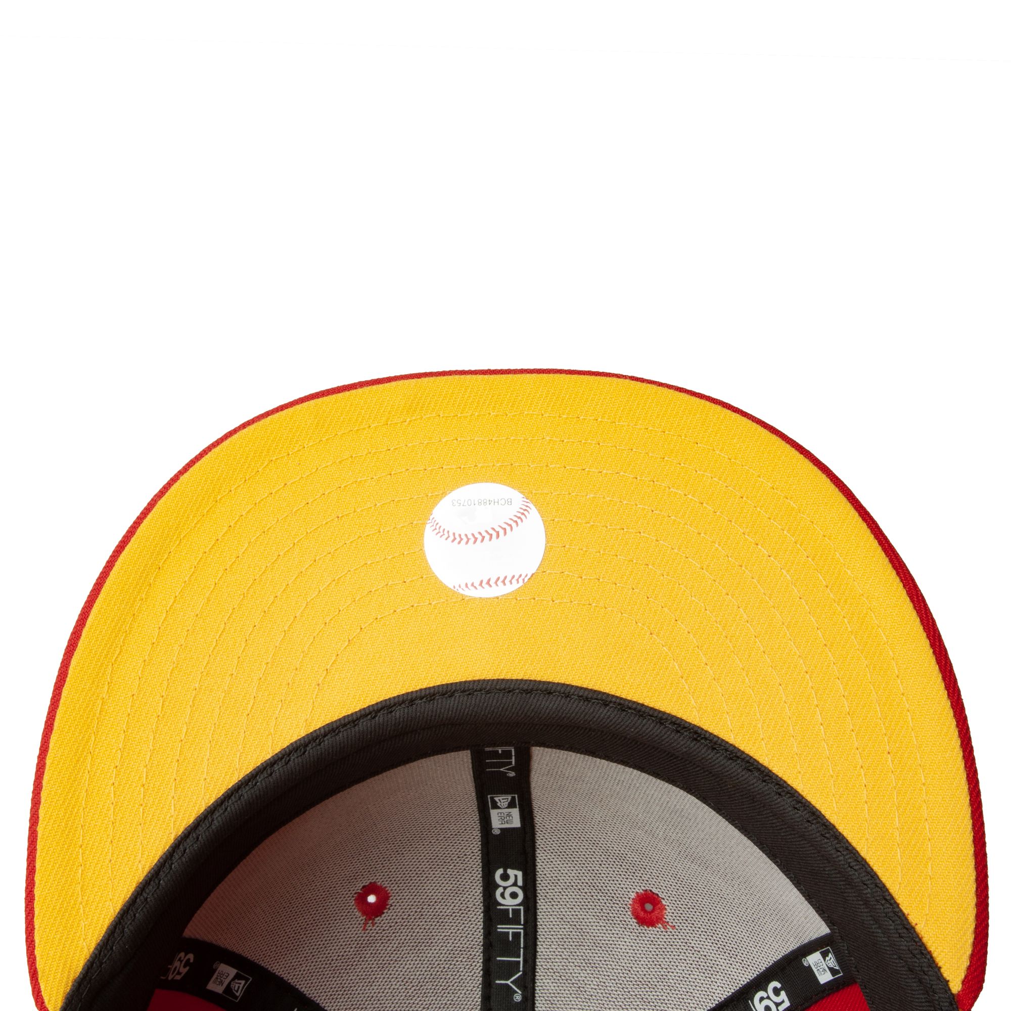NEW ERA CAPS Angels Red Gold 59Fifty Fitted Hat 70740062 - Shiekh